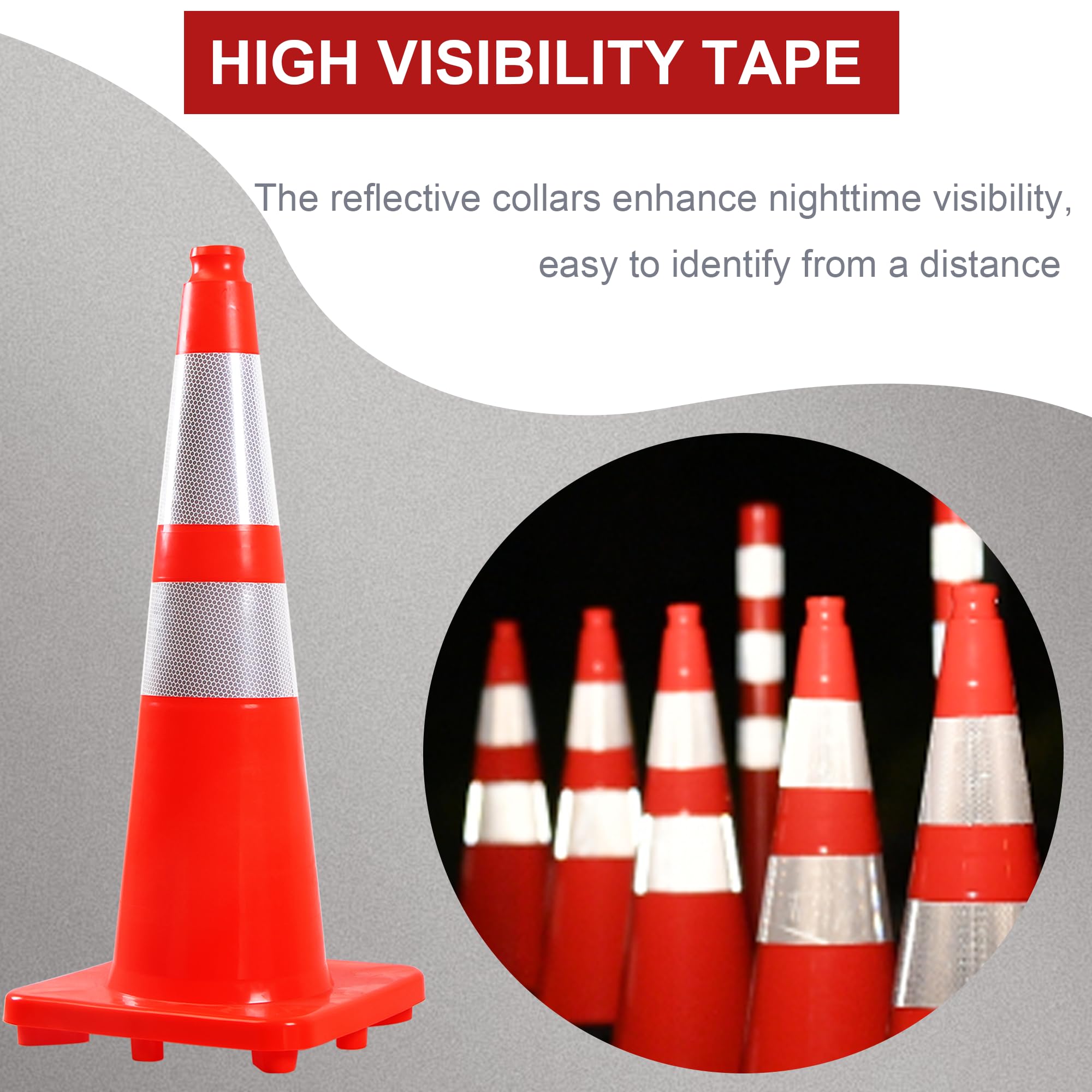 Snapklik.com : OrangeStar 28" Orange Traffic Cones 8 Pcs Safety Cones ...