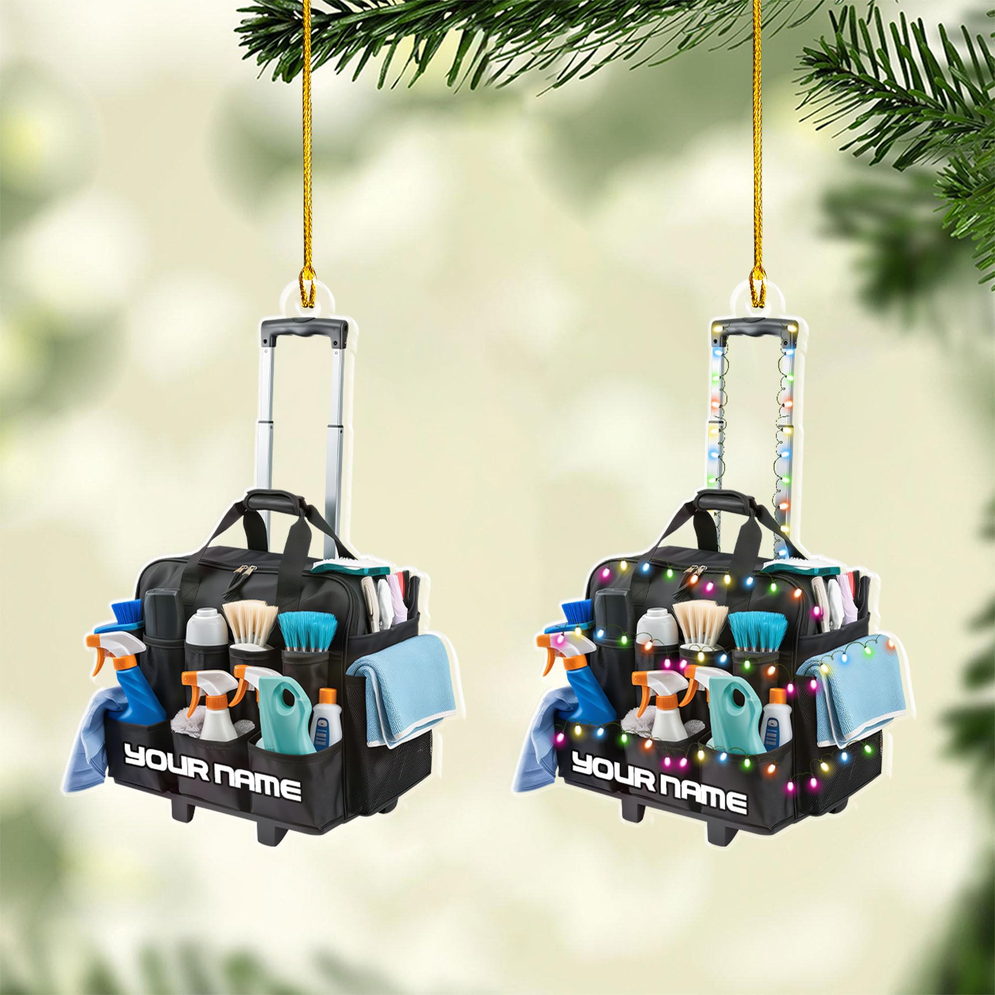 Amazon.com: Personalized Christmas Ornament for Housekeeper Janitor ...