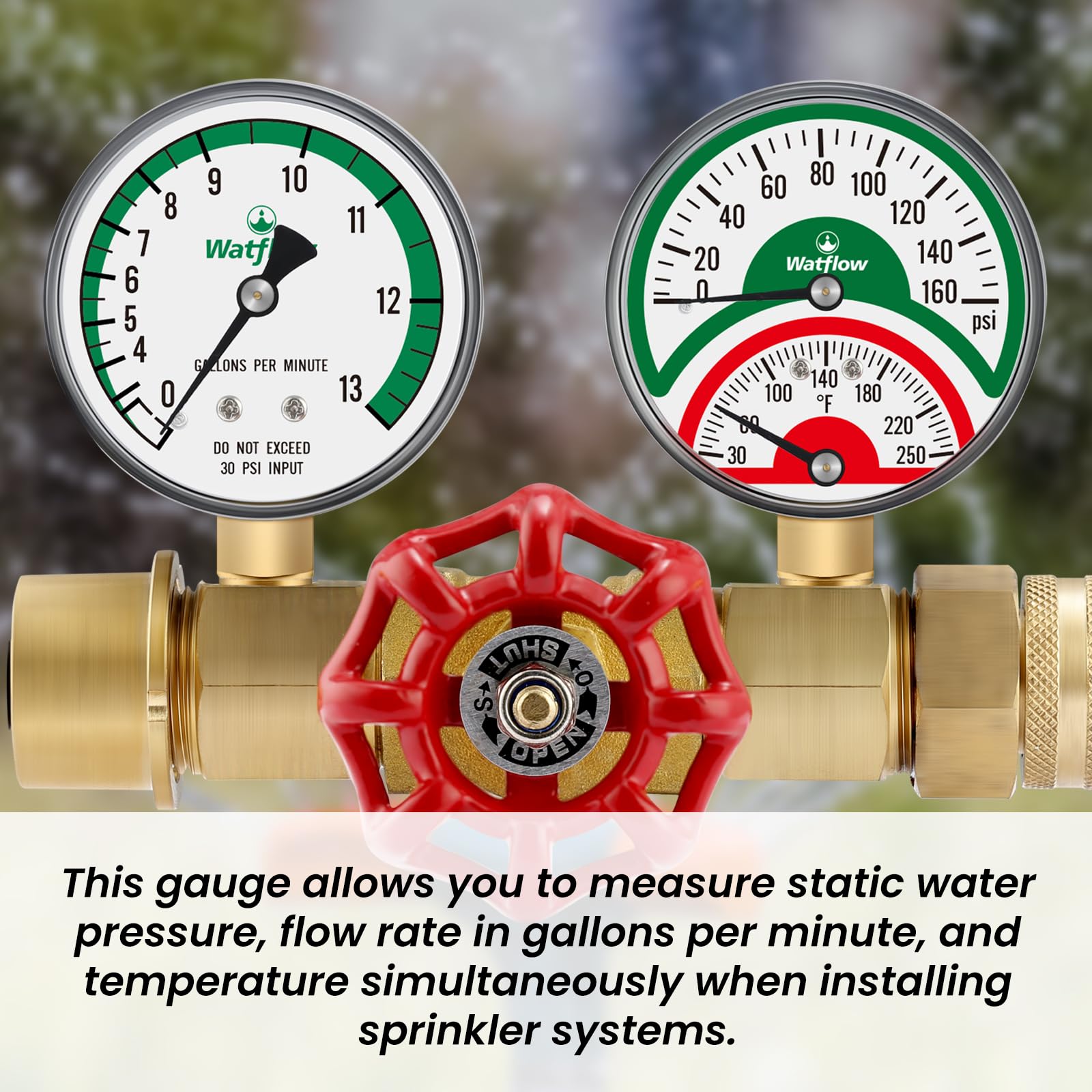 Snapklik.com : Water Flow Gauge, Temperature And Pressure Test Assembly ...