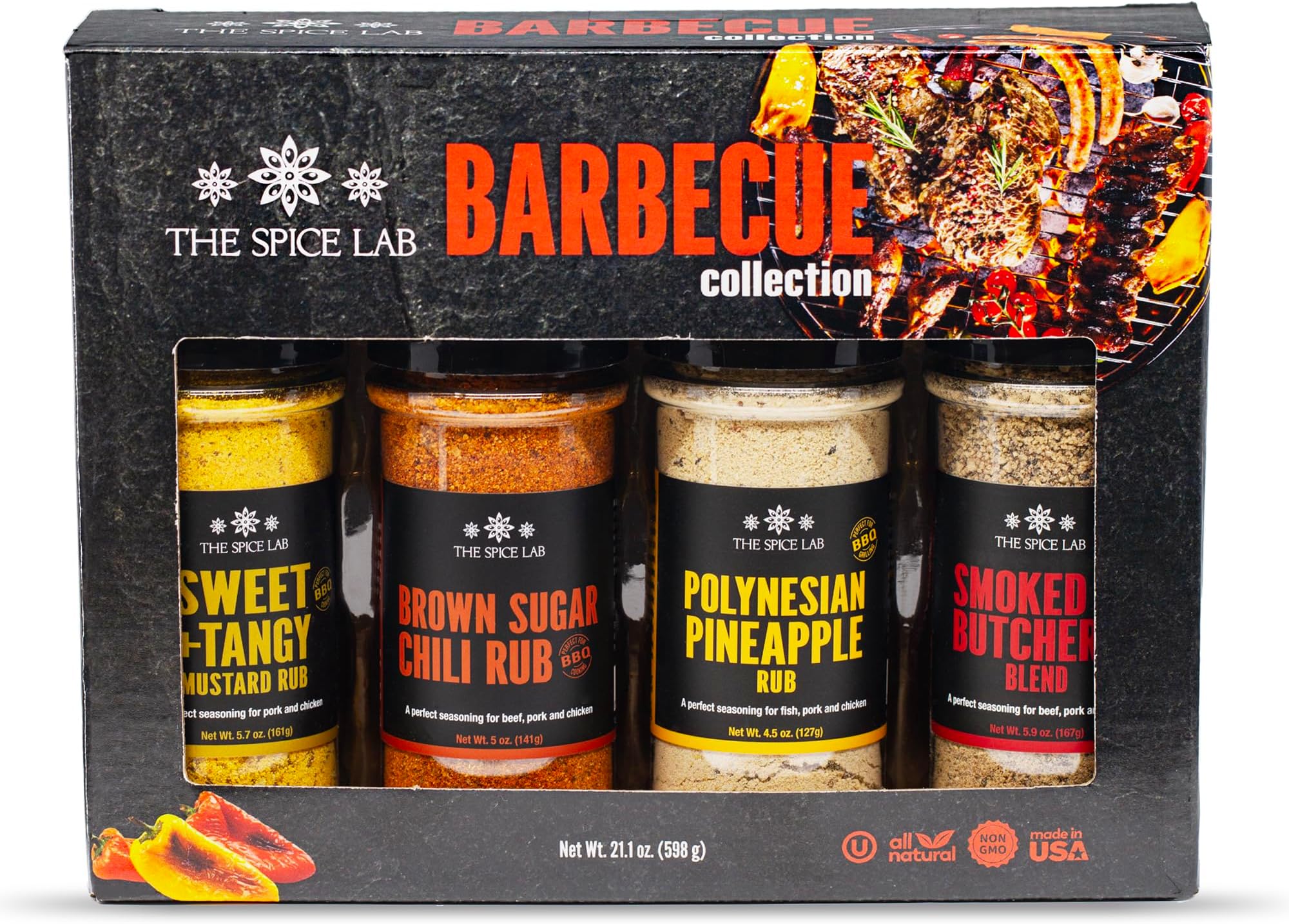Amazon.com : AC BARBEQUE TRIO SEASONING SET - The MVP, Midnight Smoke ...