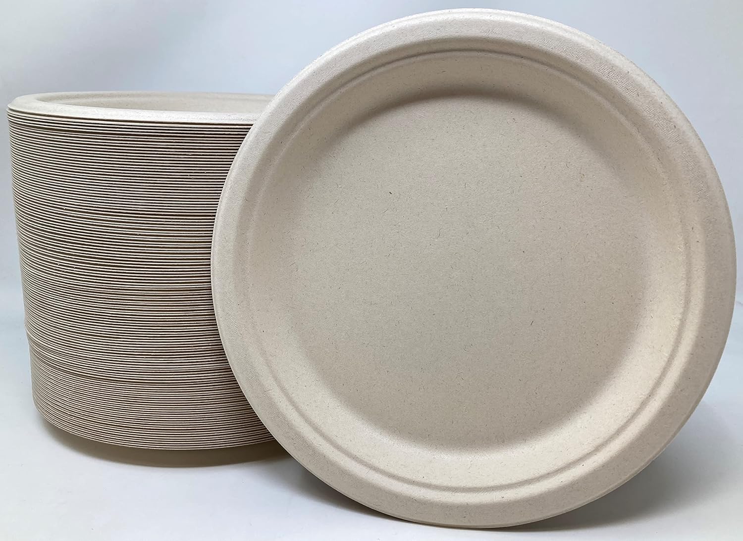 Amazon.com: Sustainables 9" 1-Compartment Natural Molded Fiber Plates ...