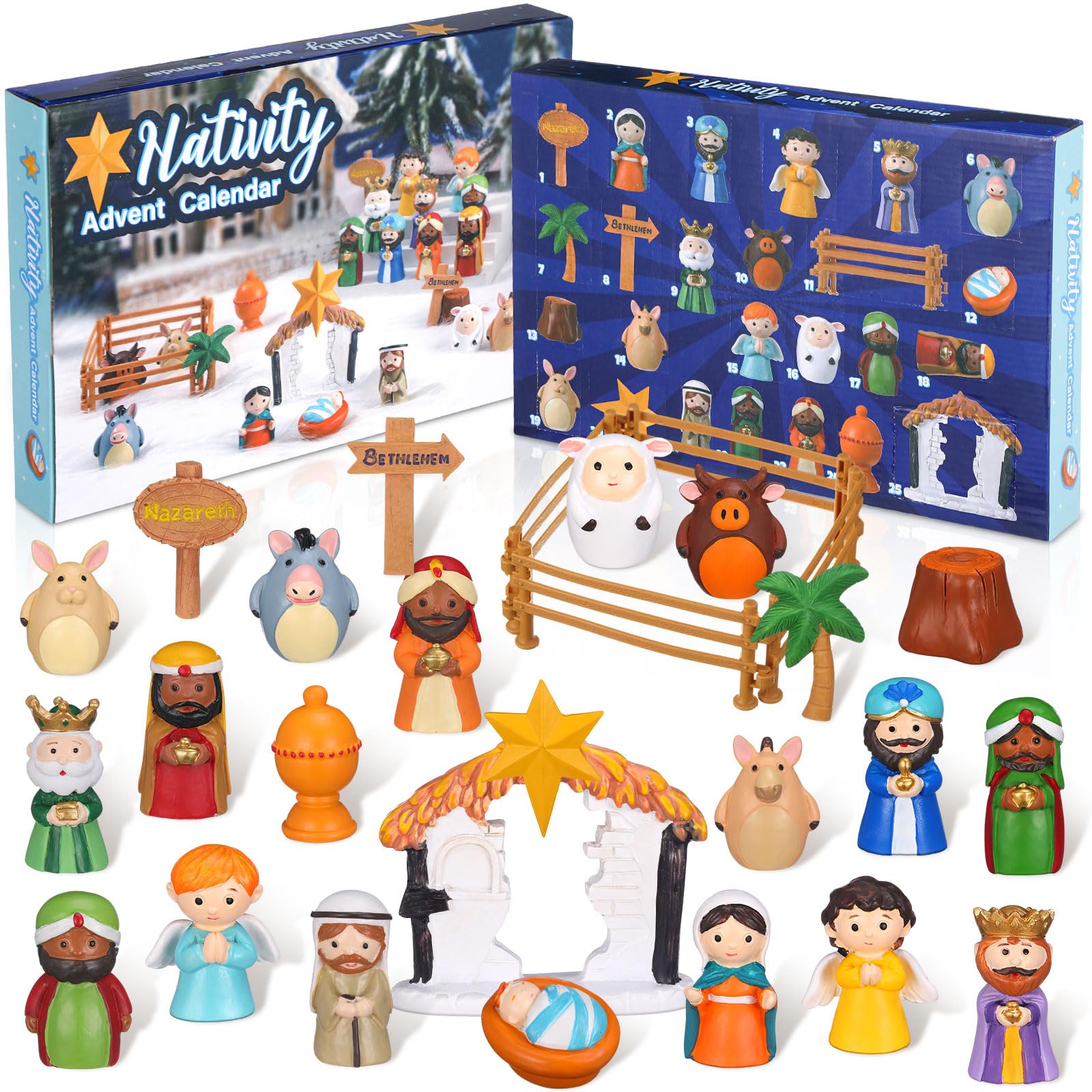 Amazon.com: CroBlissful 2024 Christmas Countdown Calendar 25 Days ...