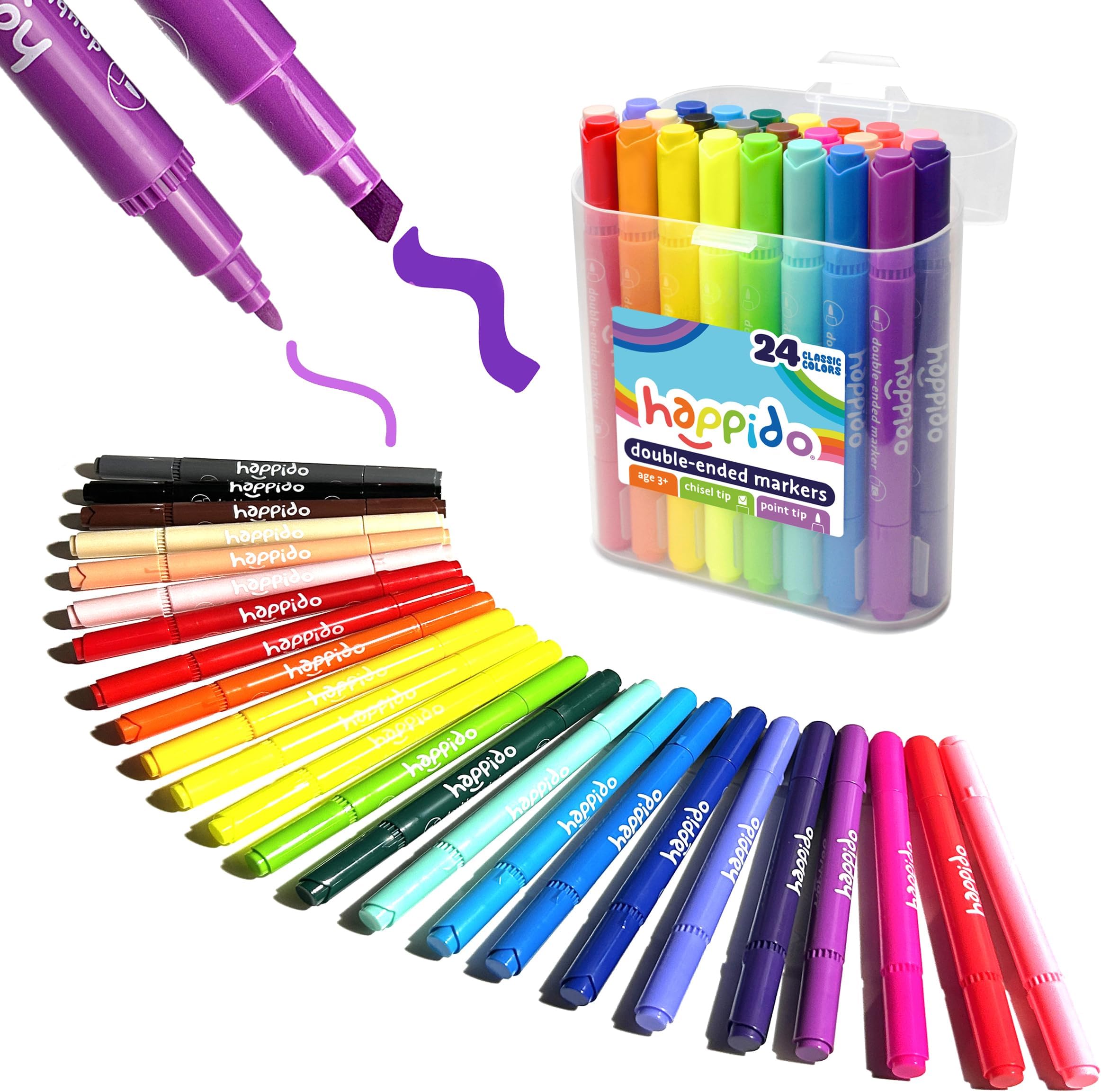 Amazon.com: Crayola Ultra Clean Washable Markers (40ct), Coloring ...