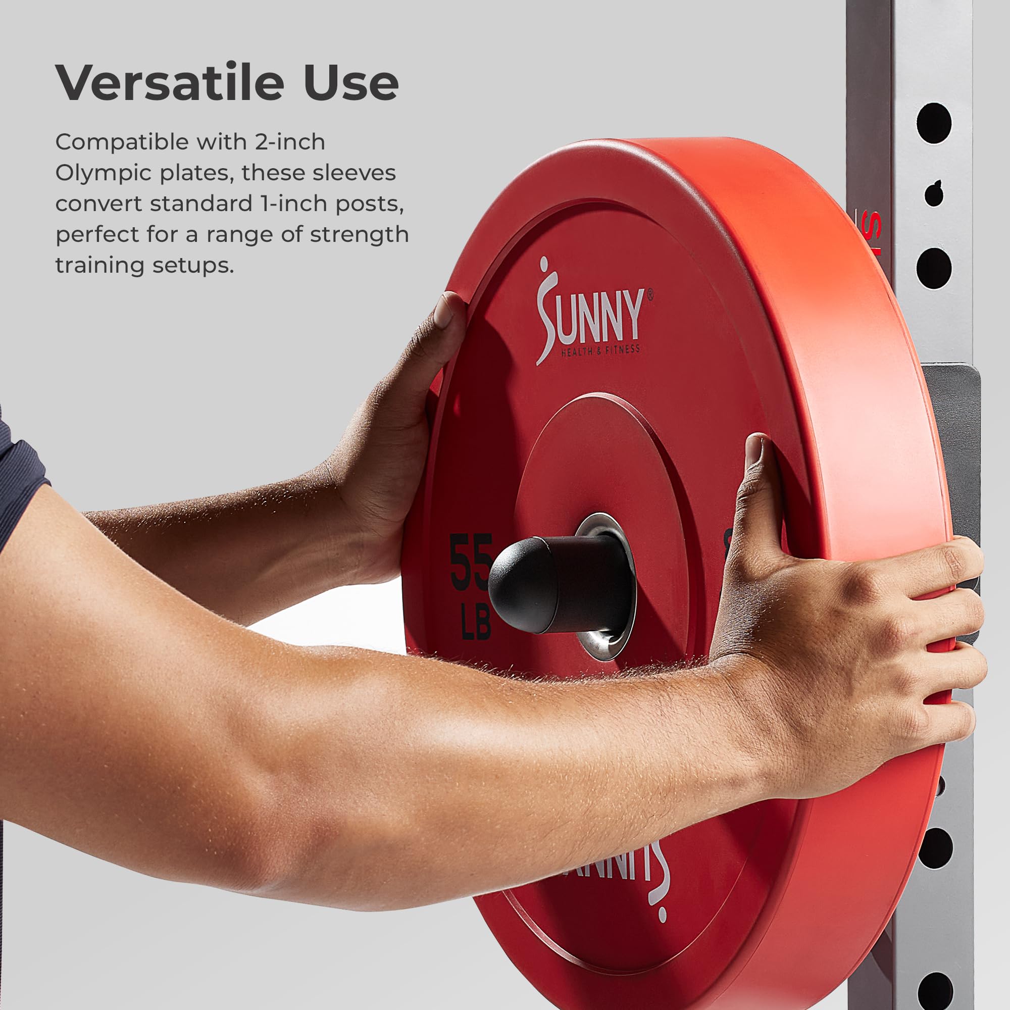 Snapklik.com : Sunny Health & Fitness Weight Plate Holder Sleeve For 2 ...