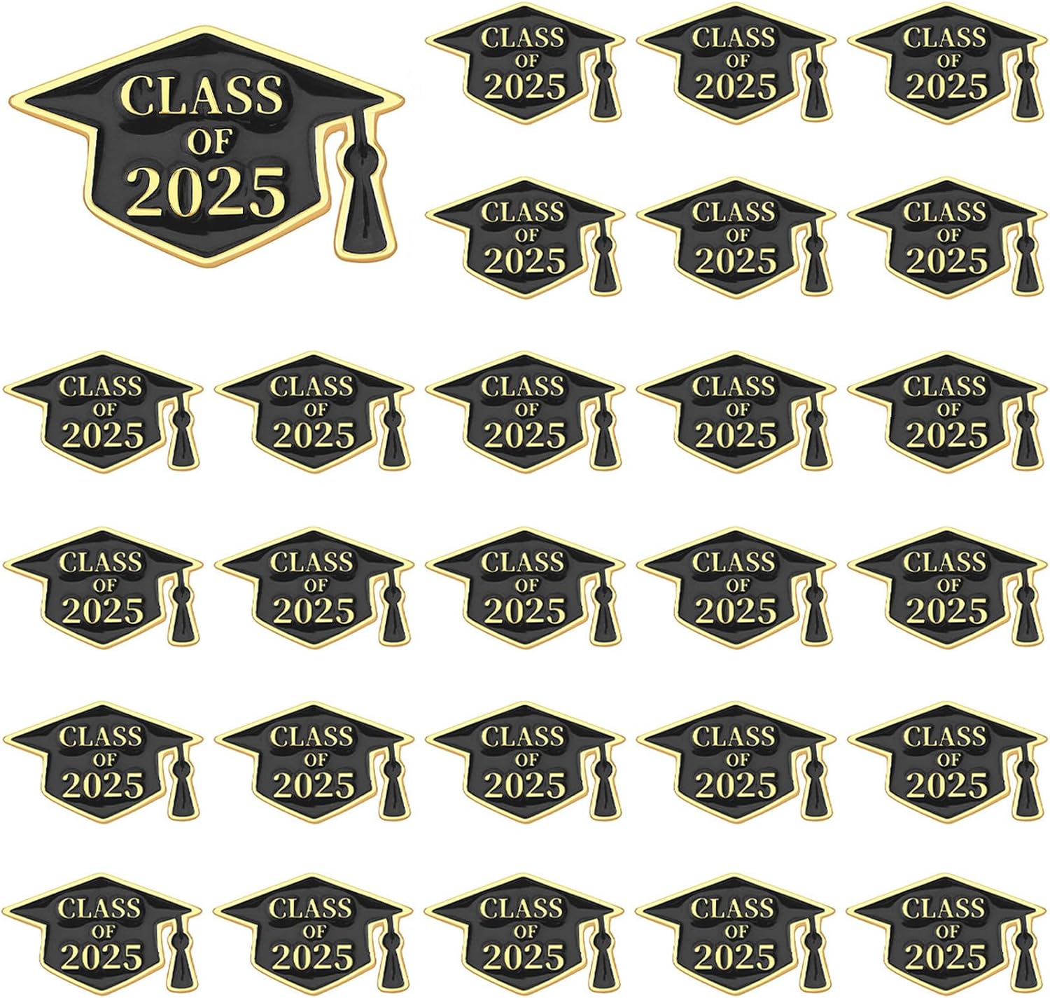 Amazon.com: SANNIX 60Pcs Graduation Pins, Class Of 2025 Pins Enamel ...