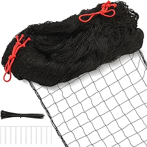 Amazon.com : Bird Netting Poultry Netting for Chicken Coop, 25'x50' with 2.4" Square Mesh Garden ...