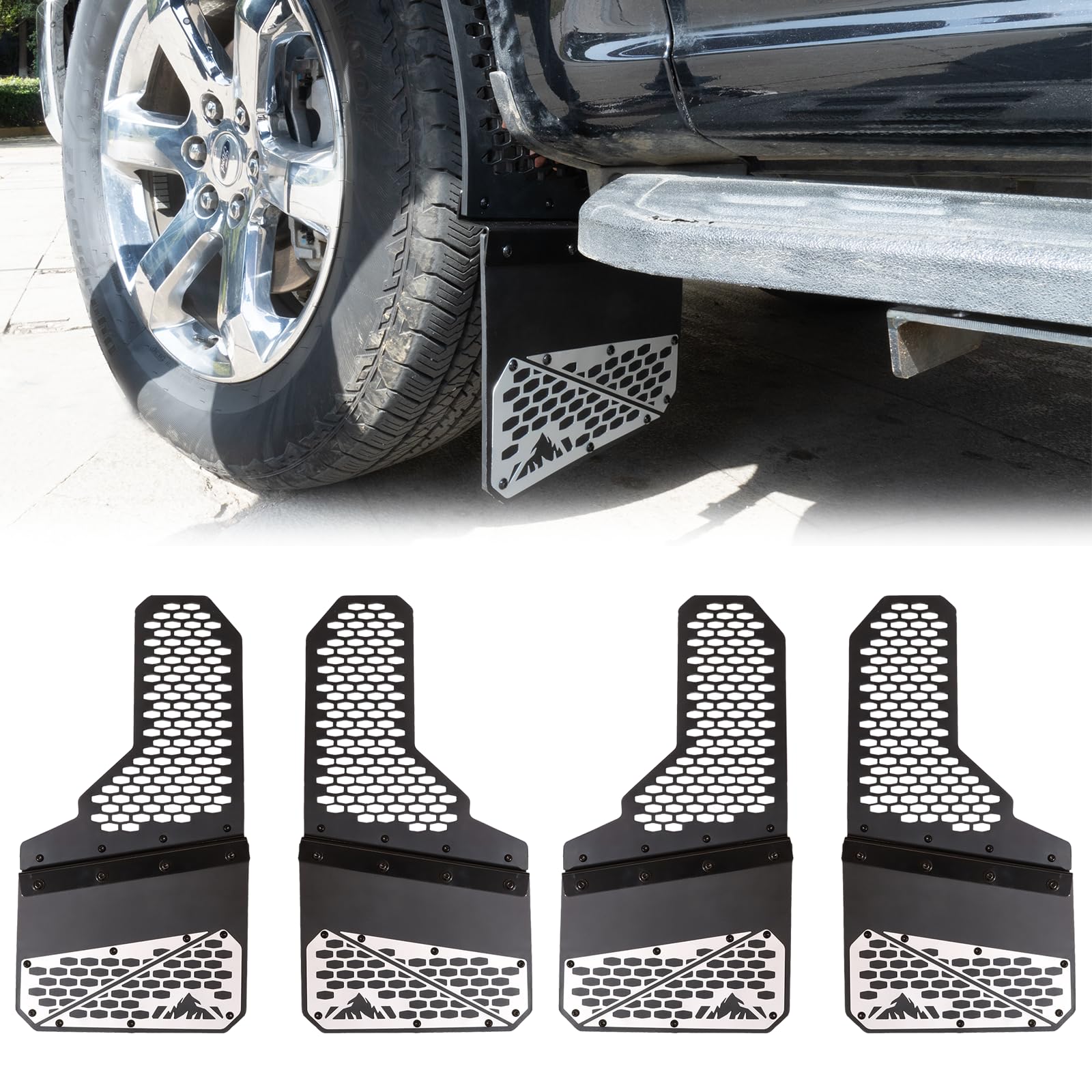 Amazon.com: Trumgeta 4X Truck Mud Flaps Splash Guards Universal for ...