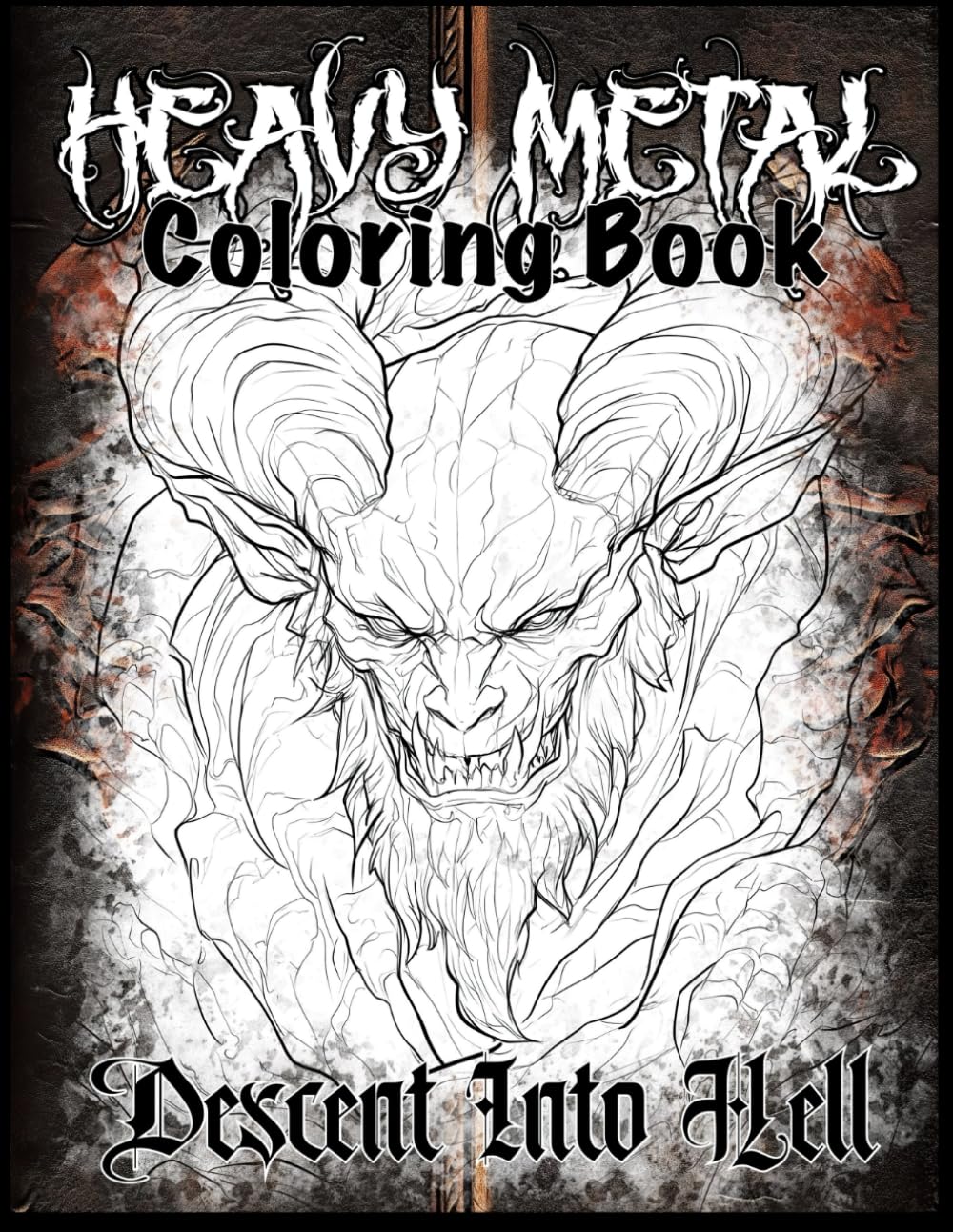 Amazon.com: Heavy Metal Coloring Book For Adults: Descent Into Hell ...