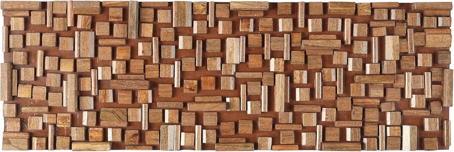 Amazon.com: Deco 79 Mango Wood Abstract Handmade Home Wall Decor ...