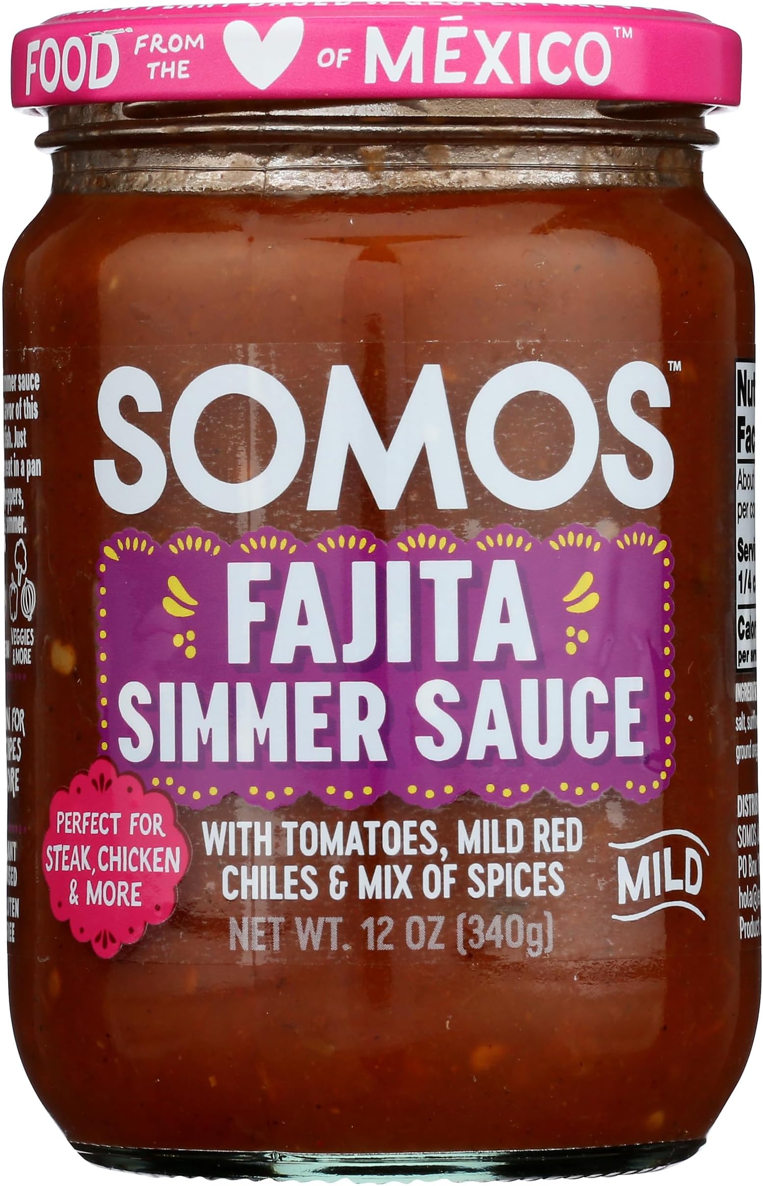 Amazon.com: SOMOS Fajita Simmer Sauce, 12 OZ : Grocery & Gourmet Food
