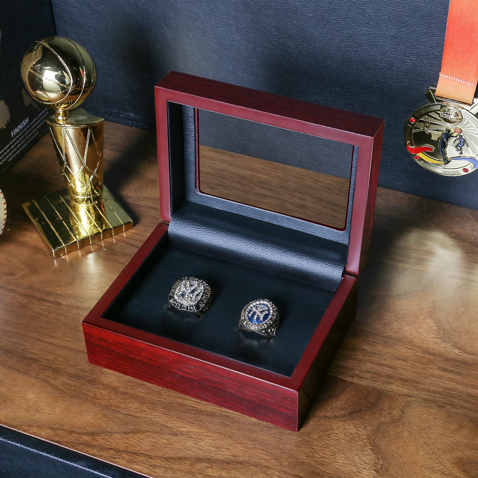 Snapklik.com : Ring Display Case Championship, Sports Baseball Ring ...