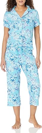 Karen Neuburger Women's Short Sleeve Girlfriend Top and Cozy Bottom ...
