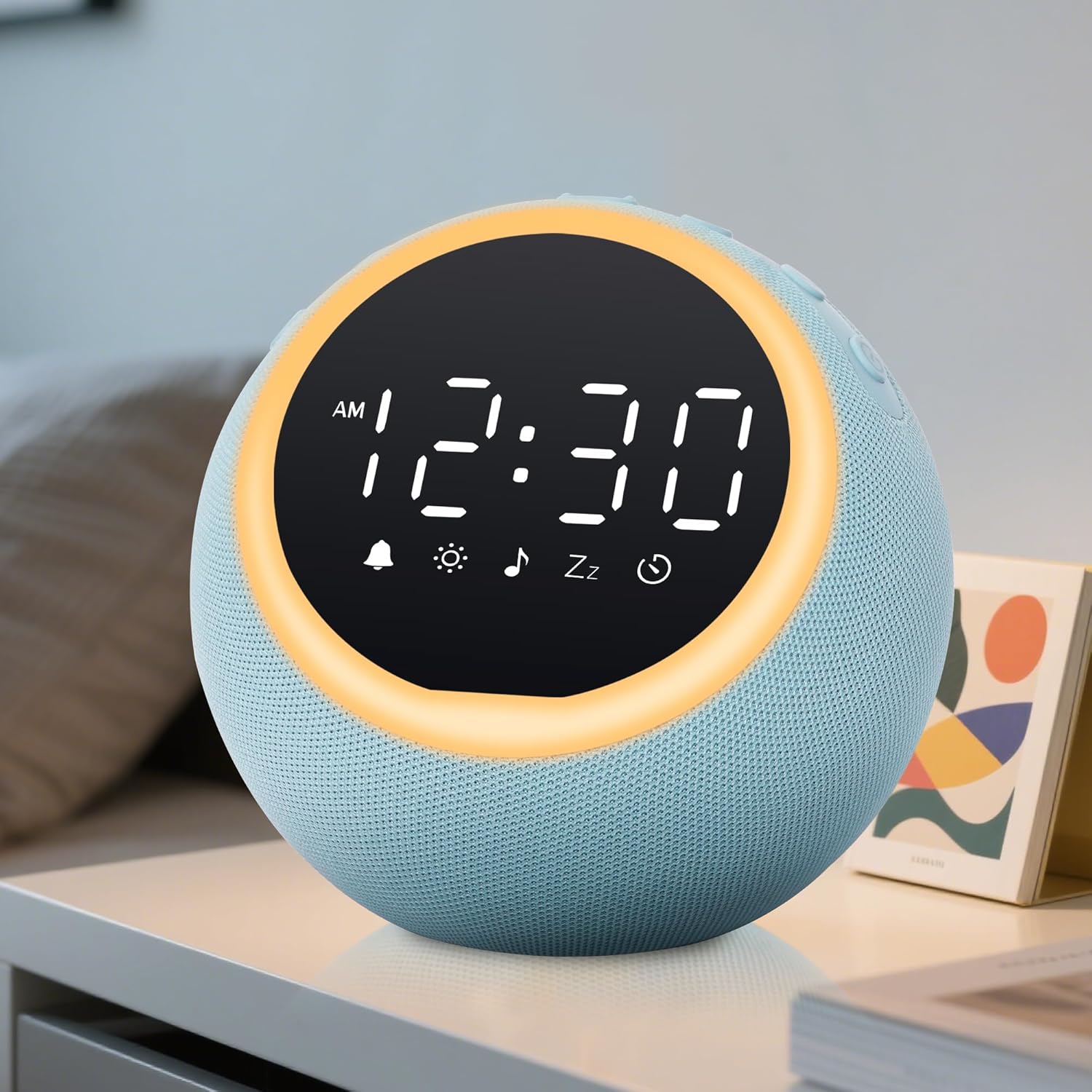 Mee 2ou Smart Digital Alarm Clock with White Noise, 25 Sounds, Night ...