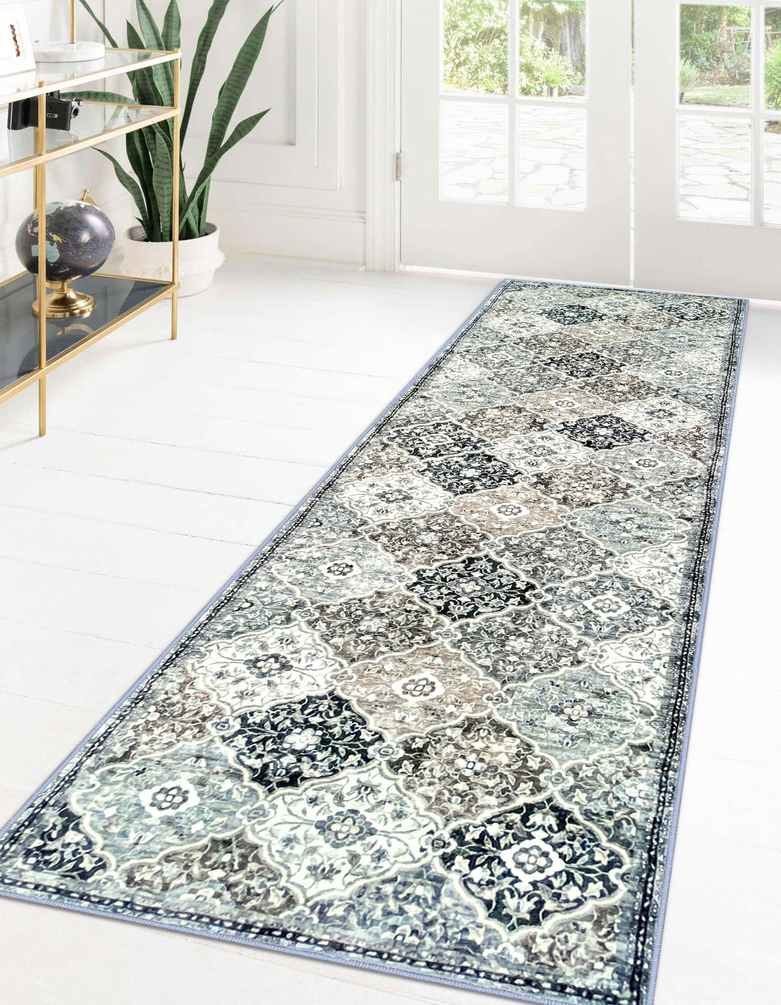 KILOCOCO Moroccan Runner Rug 2x8 Washable Hallway Runner Rug, Vintage ...