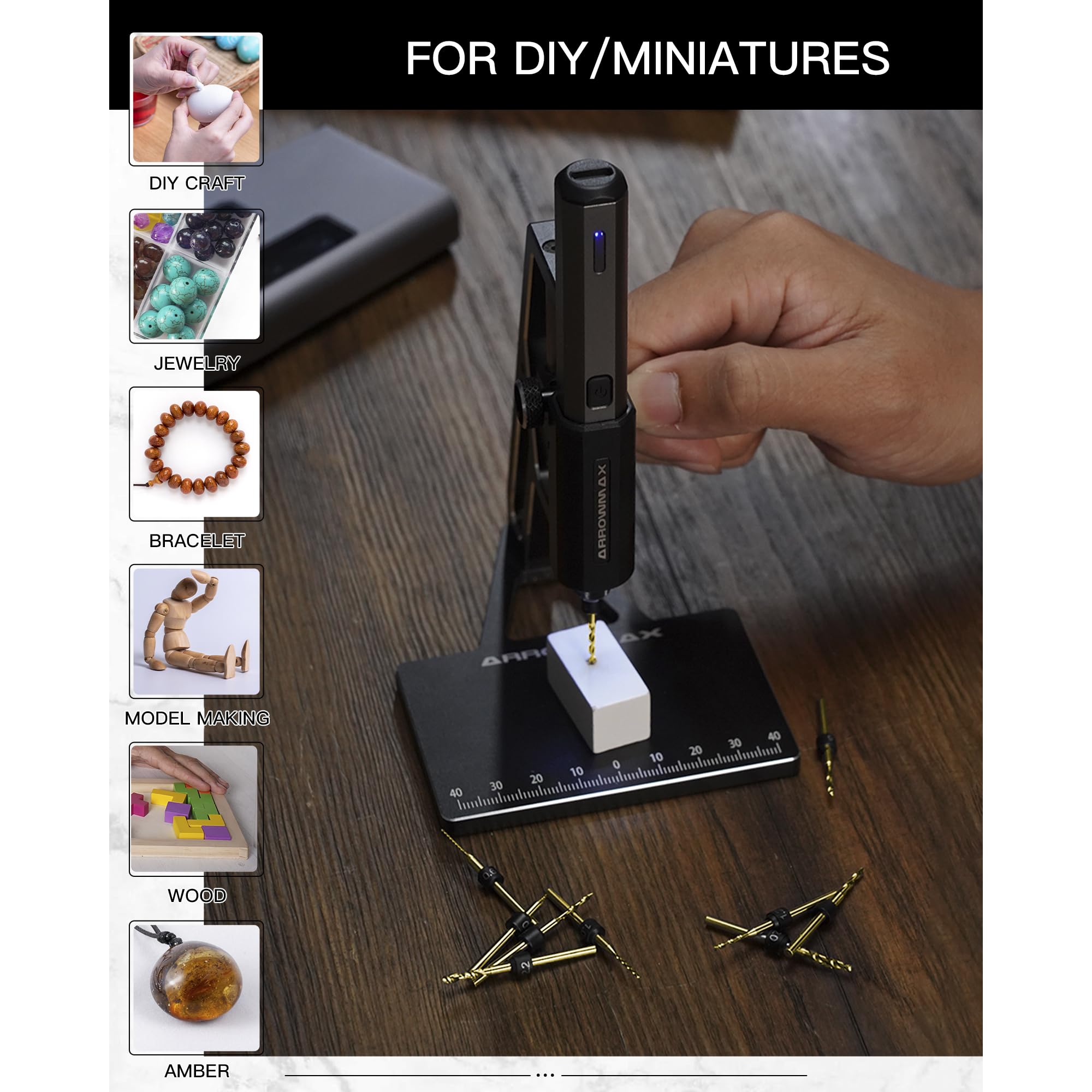 Snapklik.com : AM ARROWMAX Mini Electric Drill 15 In 1