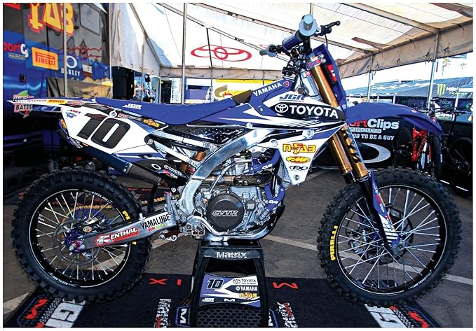 Amazon.com: M365 Giant Poster Yamaha YFZ450 Motorcycle Supercross ...