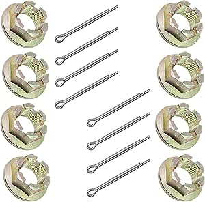 Amazon.com: Caltric Front and Rear Wheel Castle Nut Compatible with ...