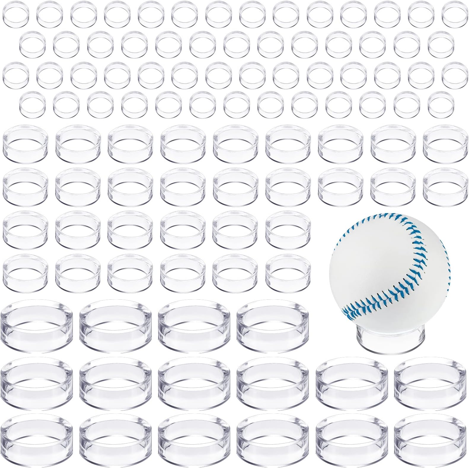 Amazon.com: 15 PCS 1.25 Inch Clear Sphere Display Stand, Clear Round ...