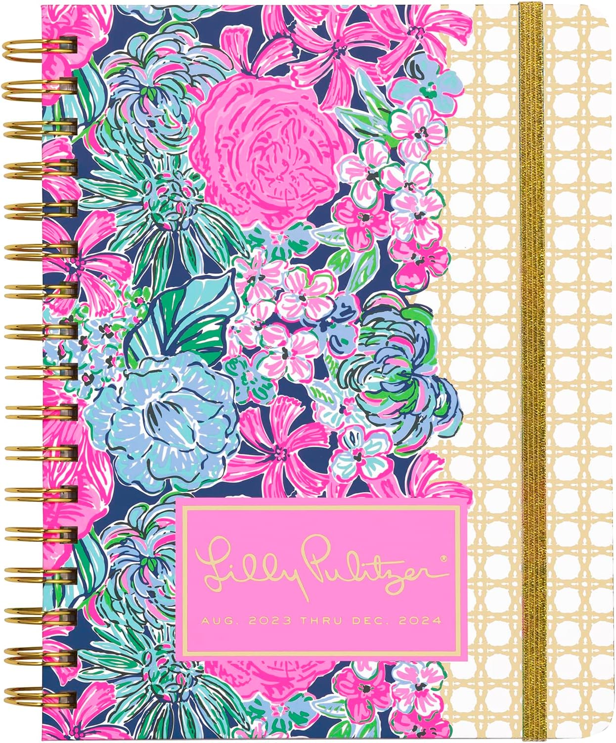 Amazon.com : Vera Bradley Hardcover Daily Planner 2023-2024, Spiral ...