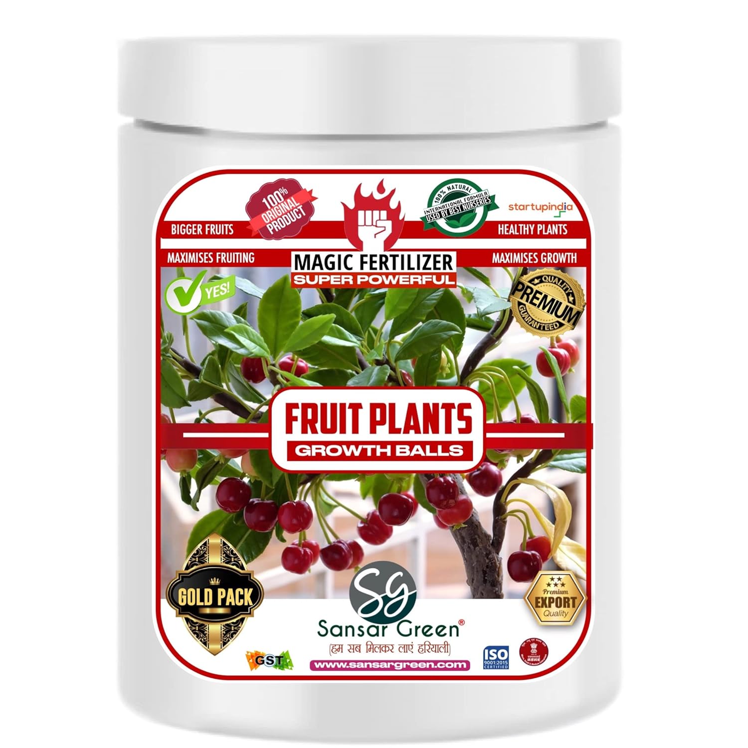 Sansar Green® Fruit Plants Growth Magic Balls fertilizer for Maximising ...