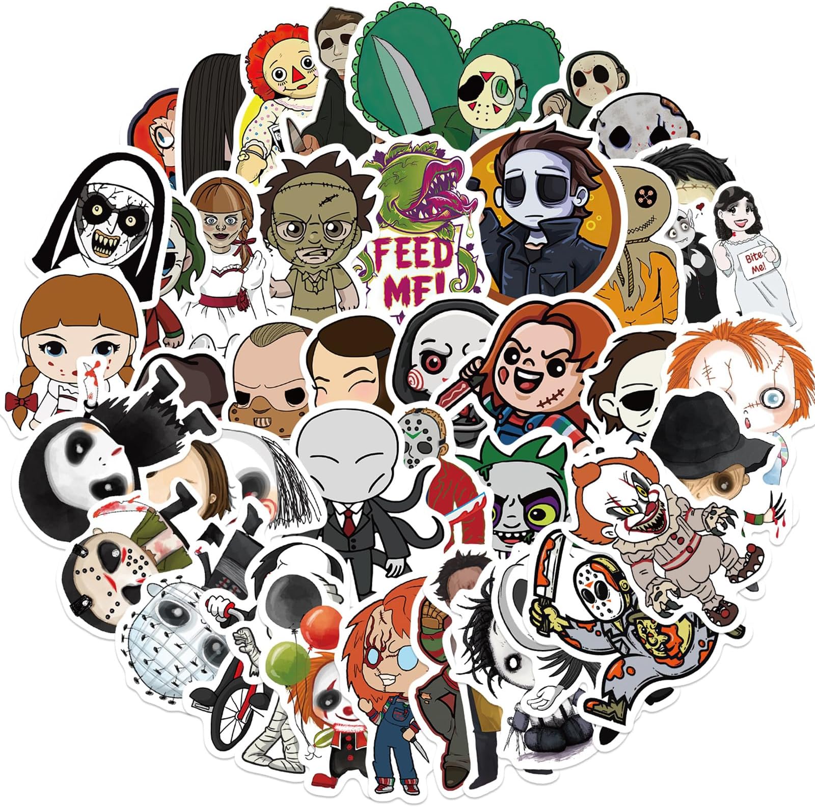 Amazon.com: 200 PCS Horror Movie Stickers,Goth Halloween Stickers for ...