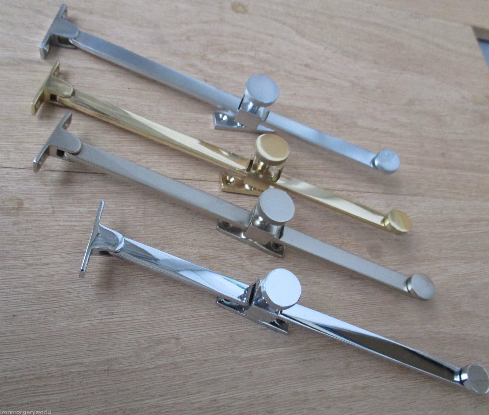 IRONMONGERY WORLD® 10" INCH/250MM Polished Brass Sliding Screw Down ...