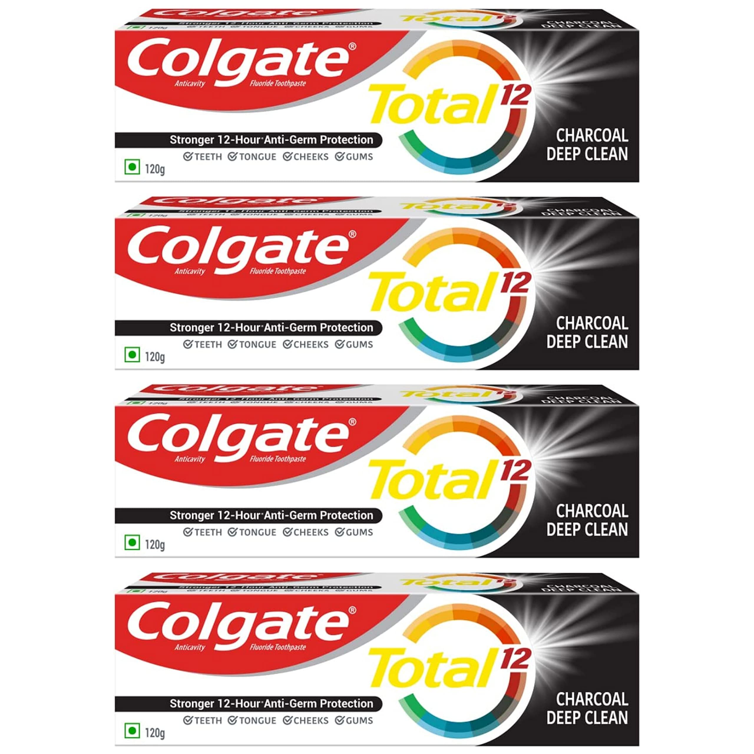 Buy Colgate Total 12 Whole Mouth Health 120g Charcoal Deep Clean ...