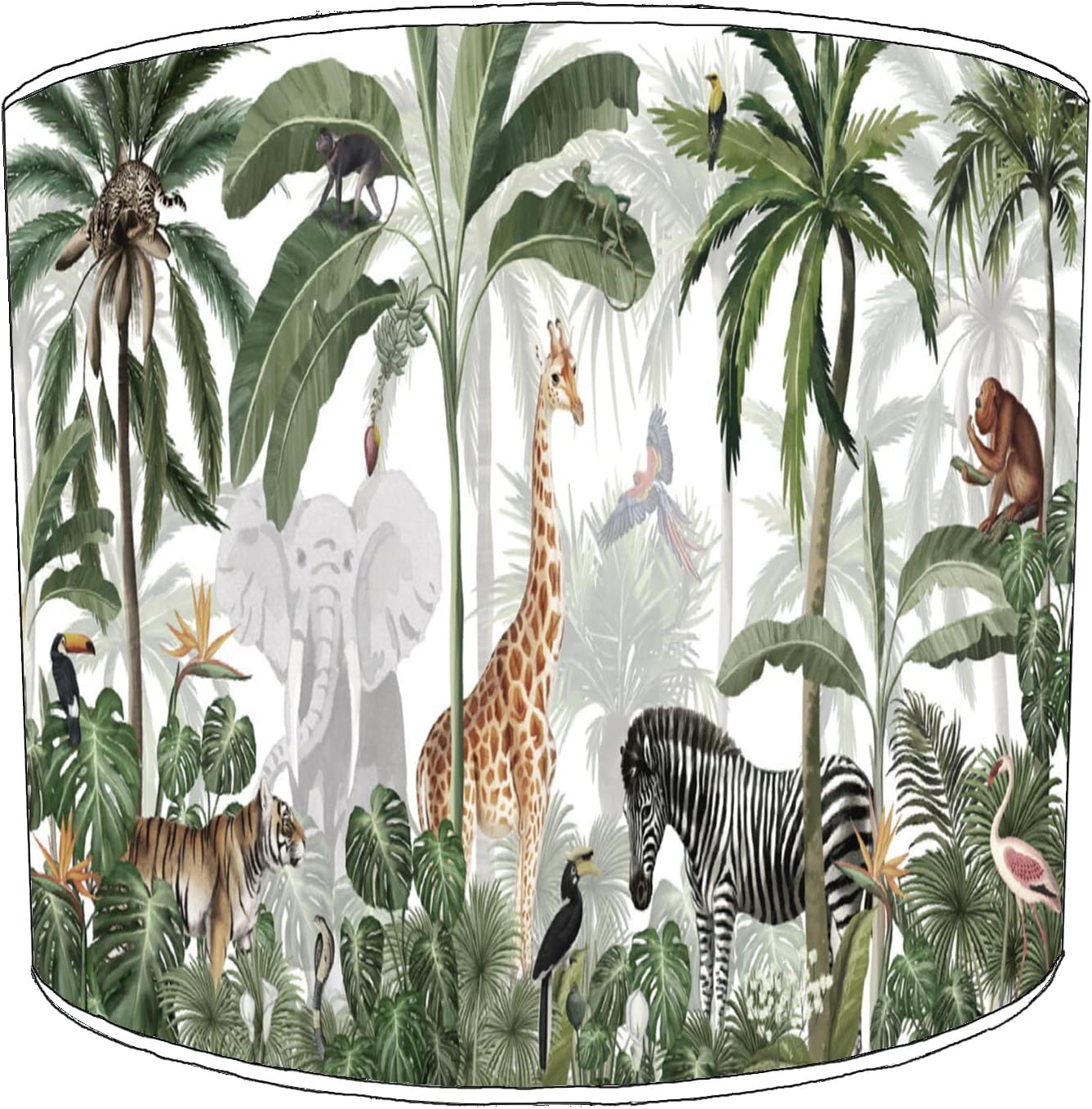 Kids Safari Animals Lampshade for Ceiling and Table Lamps - Children's ...