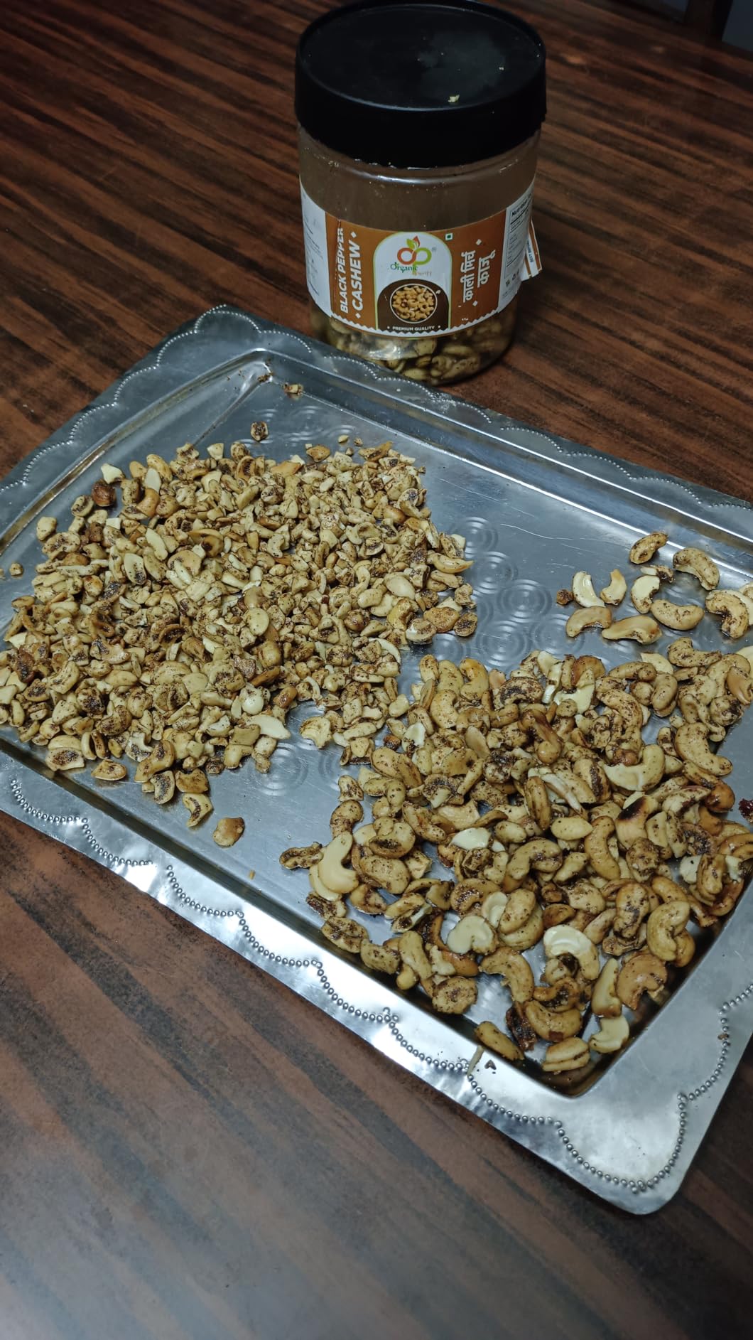 Organic Purify Premium Black Pepper Flavoured Roasted Dry Nut Cashew ...