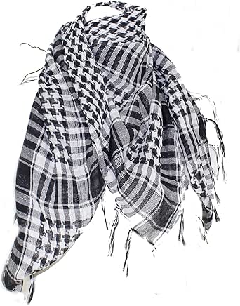 Bufanda unisex a cuadros árabes arafat shemagh kafiyah estilo desierto ...
