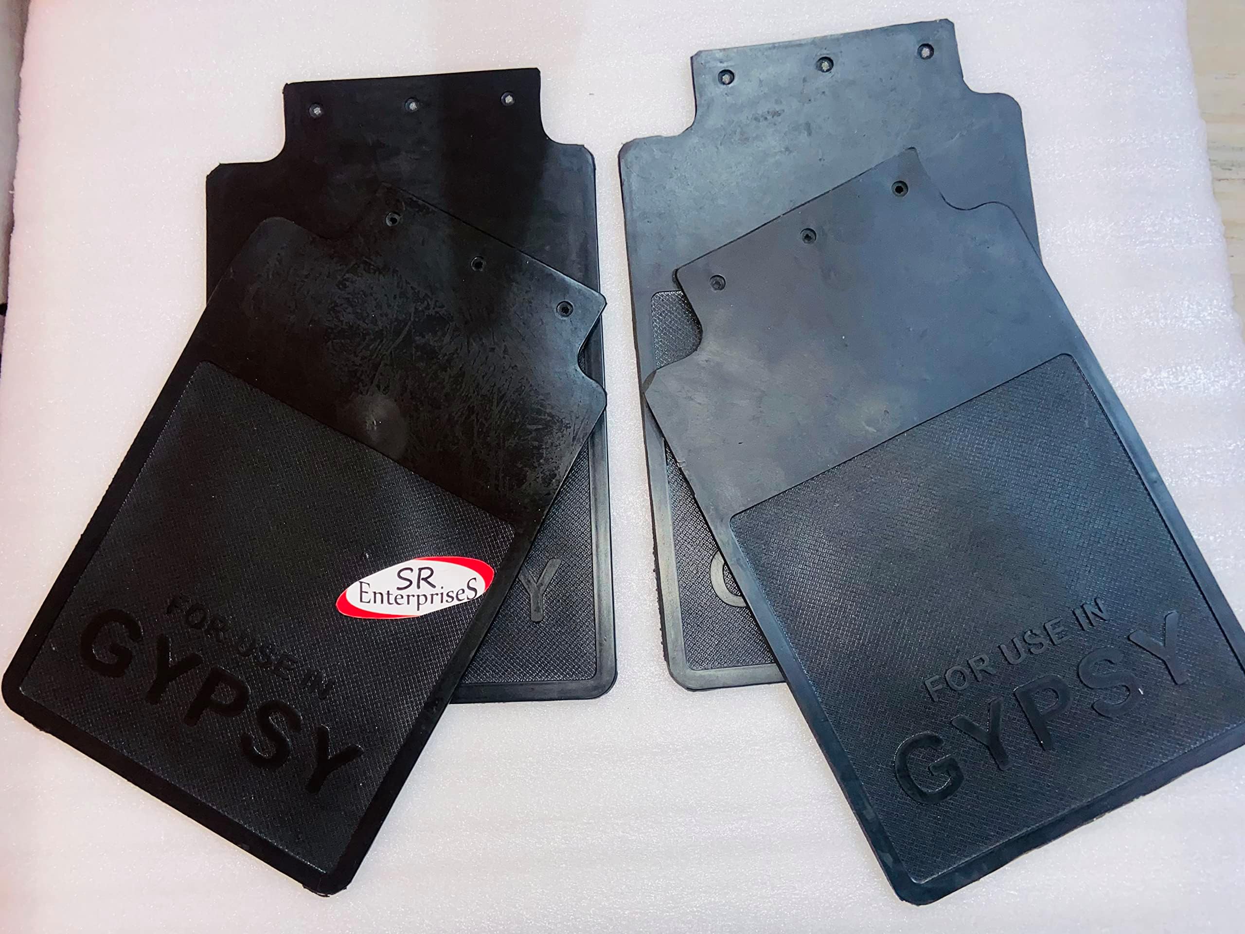 SR EnterpriseS Gypsy Rubber Mud Flap Set of 4PcCompatible for Maruti ...