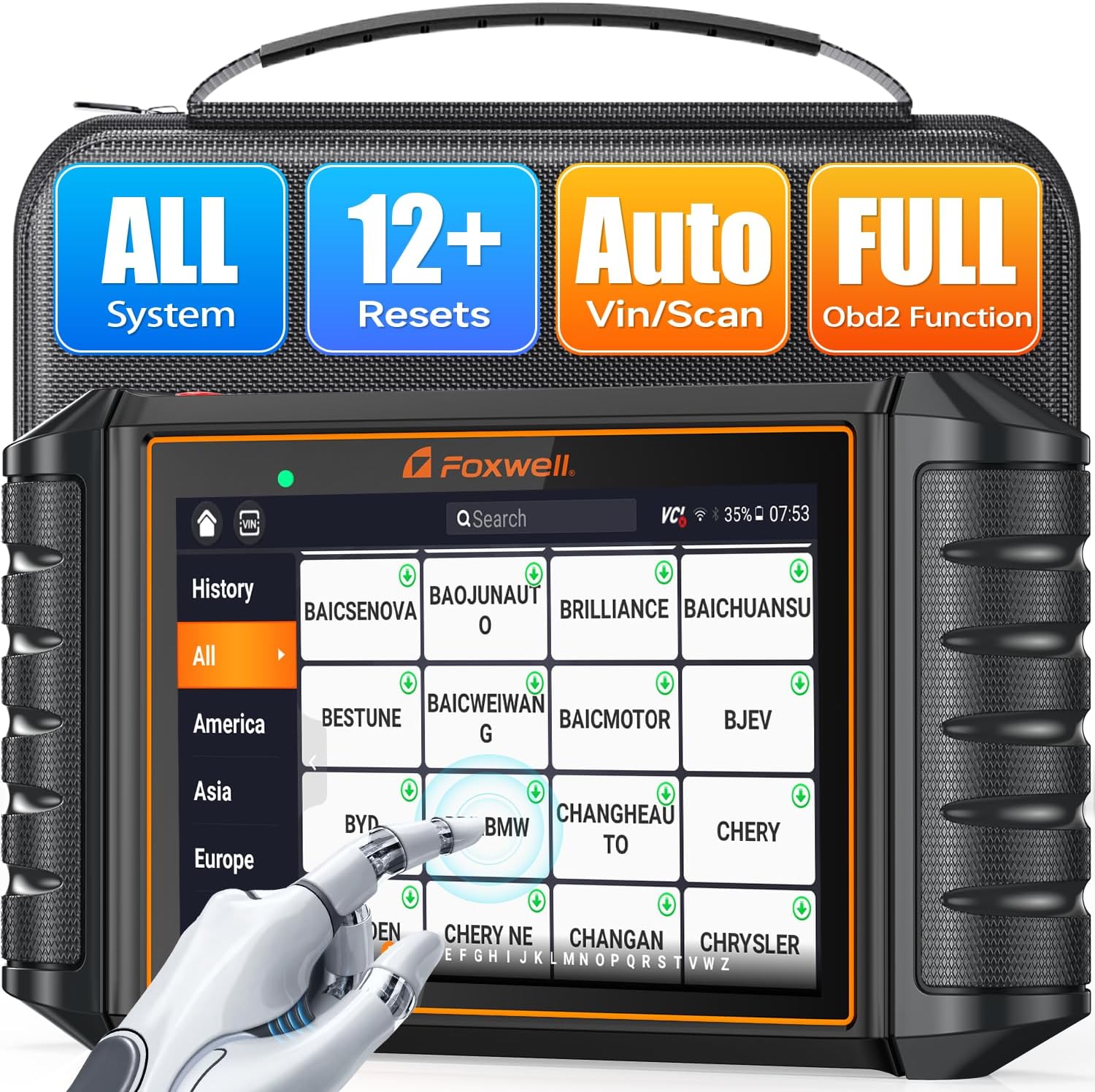 Amazon.com: 2025 FOXWELL NT726 OBD2 Scanner, All System Automotive Scan ...