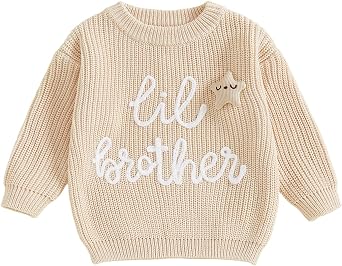 Amazon.com: Toddler Baby Boy Sweater Big Brother Little Brother ...