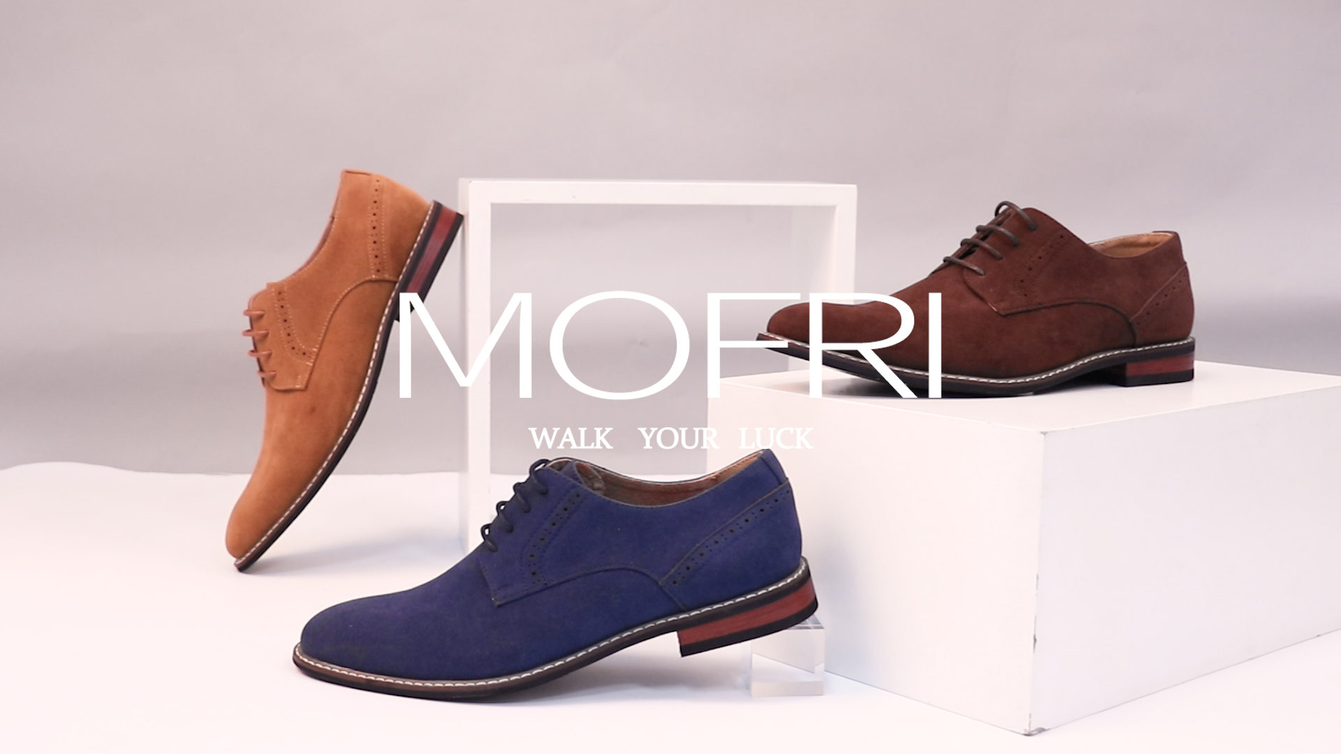 Watch MOFRI Men's Dress Shoes Formal Wingtip Oxford on Amazon Live