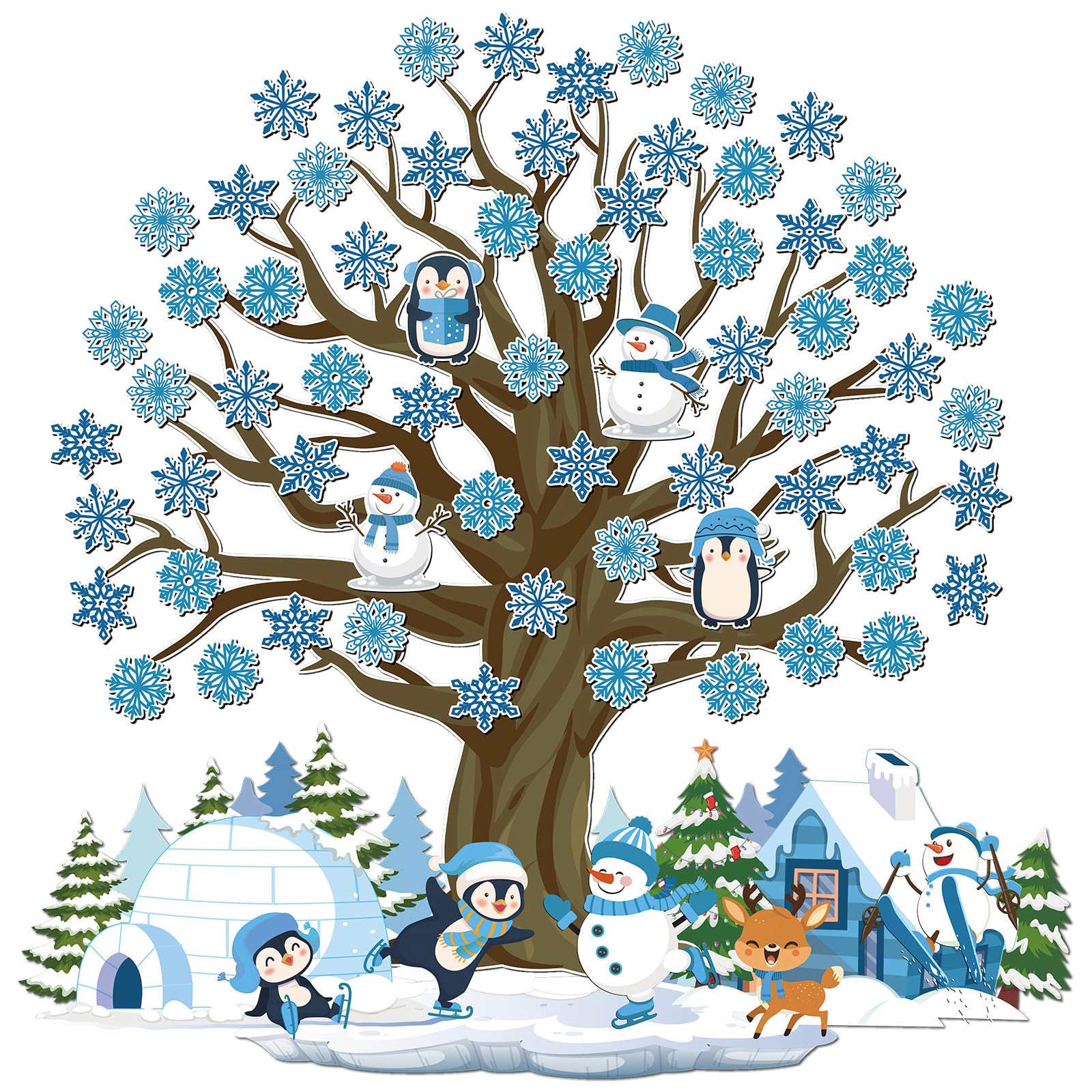 Snapklik.com : Glenmal 85 Pcs Winter Bulletin Board Decorations ...