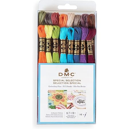 Amazon.com: DMC F25CM16 DMC Embroidery Floss Pack 8.7 Yards 16/pkg-New ...