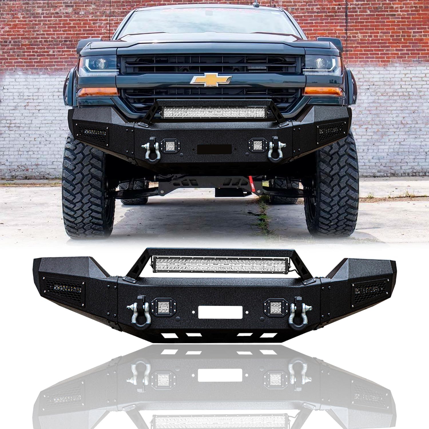 Amazon.com: LUYWTE for 2015-2022 Chevy Colorado New Steel Rear Bumper ...