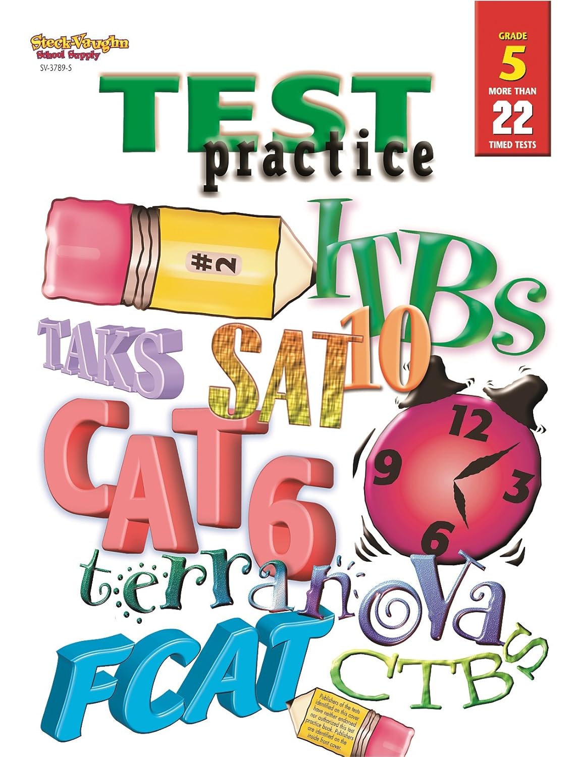 Test Practice Workbook Grade 5: Steck-Vaughn: 9780817237899: Amazon.com ...