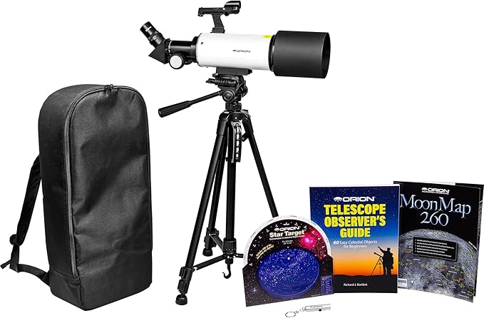 Amazon.com : Orion GoScope 80mm Backpack Refractor Telescope Kit ...