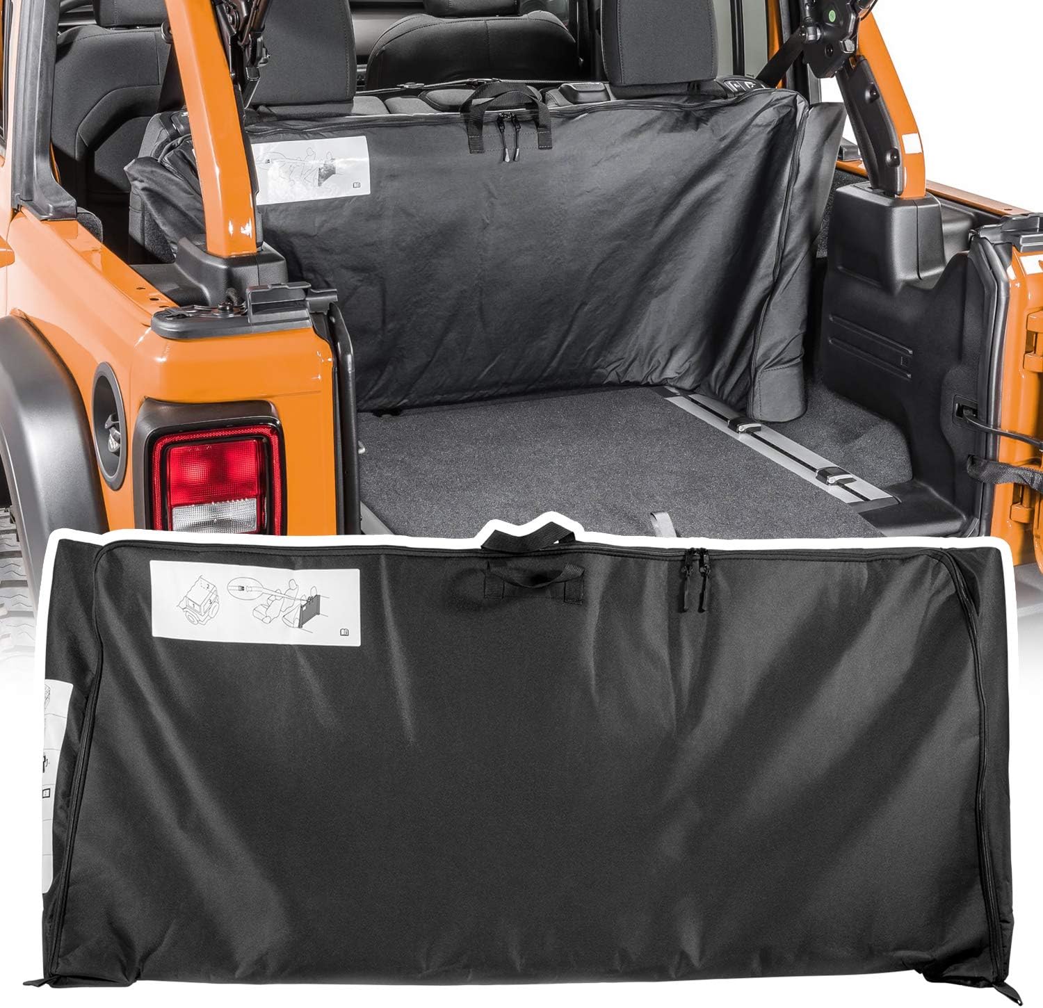Amazon.com: Soft Top Window Storage Bag for 2018-2025 Jeep Wrangler JL ...