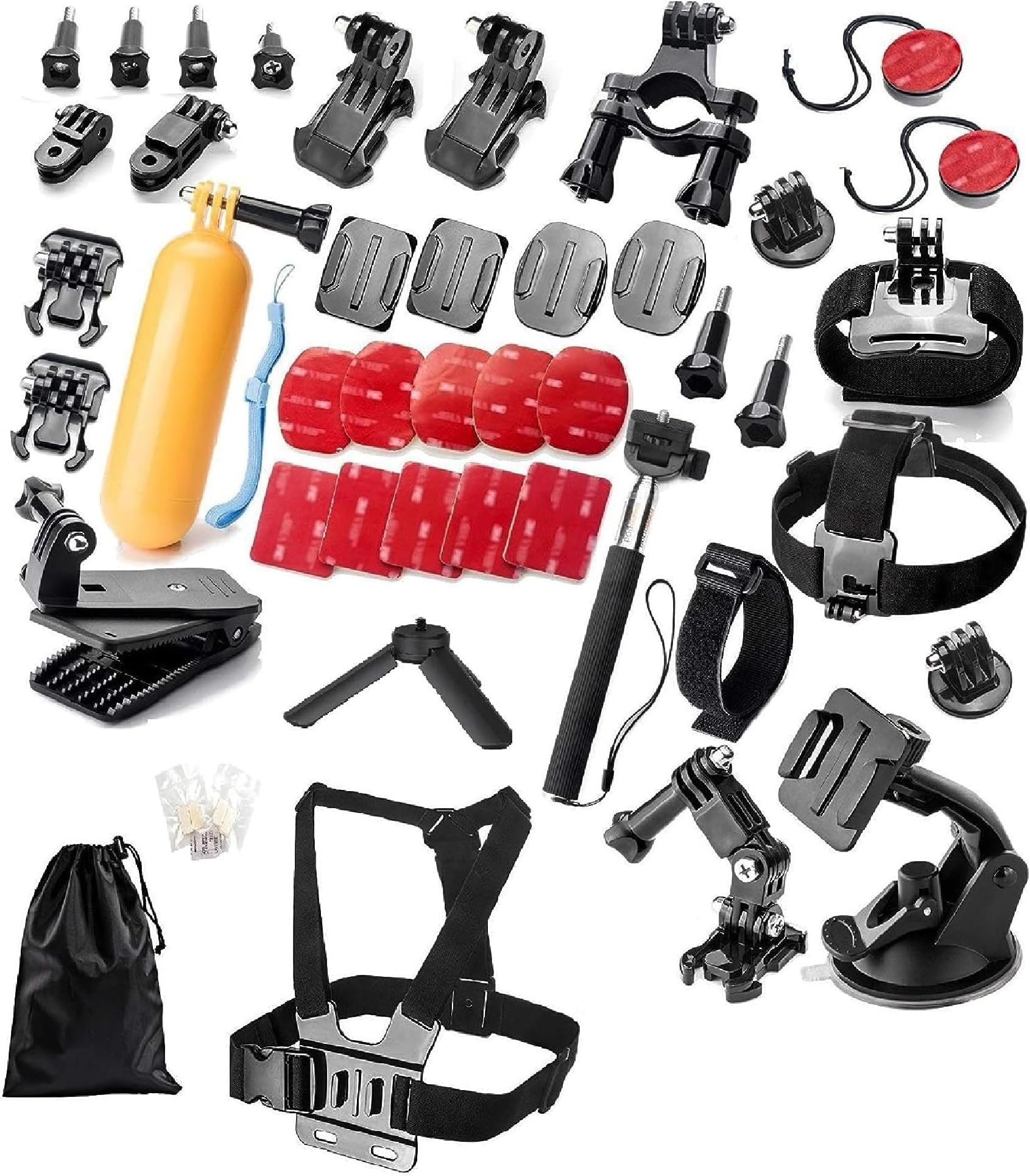 yantralay 40-in-1 Action Camera Mount Kit for Hero 13/12/11/10/9/8/7/6 ...