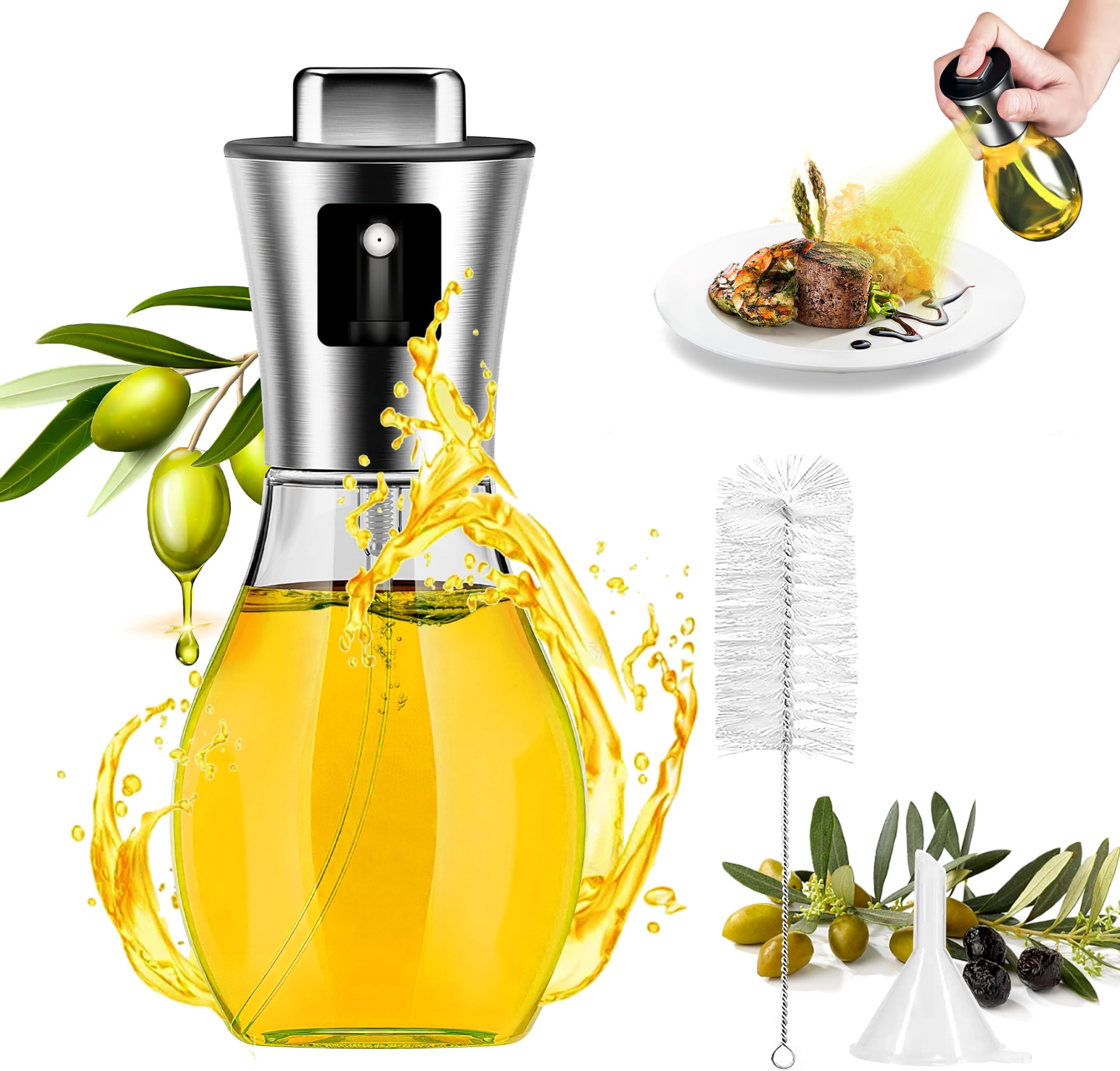 Amazon.com: MISSOLO Oil Sprayer for Cooking - Continuous Spray With ...