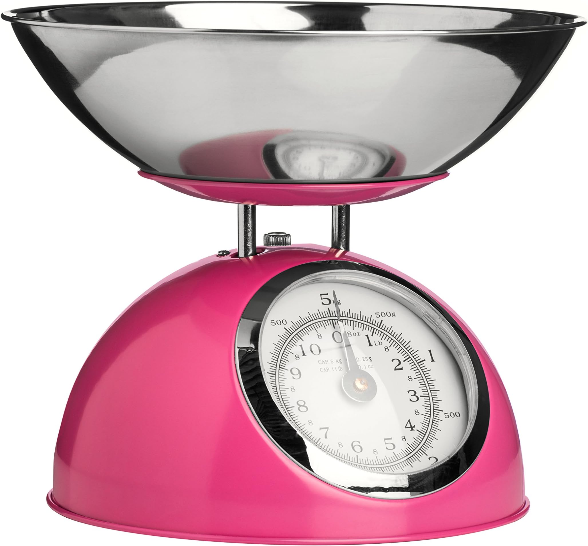 Terraillon Kitchen Scales, Manual Tare, Large Dual Dial, Stainless ...