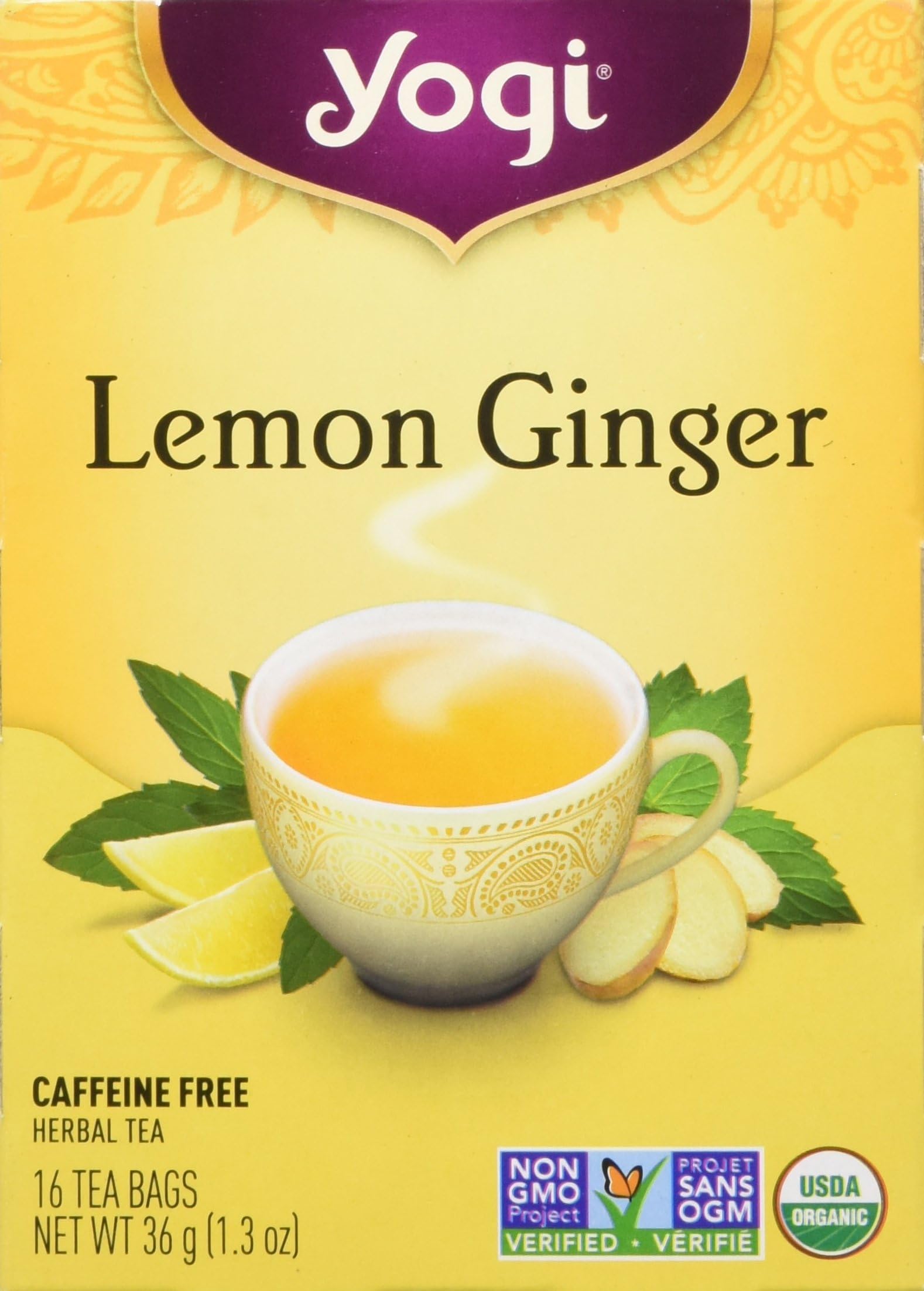 Amazon.com : Yogi Tea, Ginger, 1.12 Ounce : Black Teas : Grocery ...