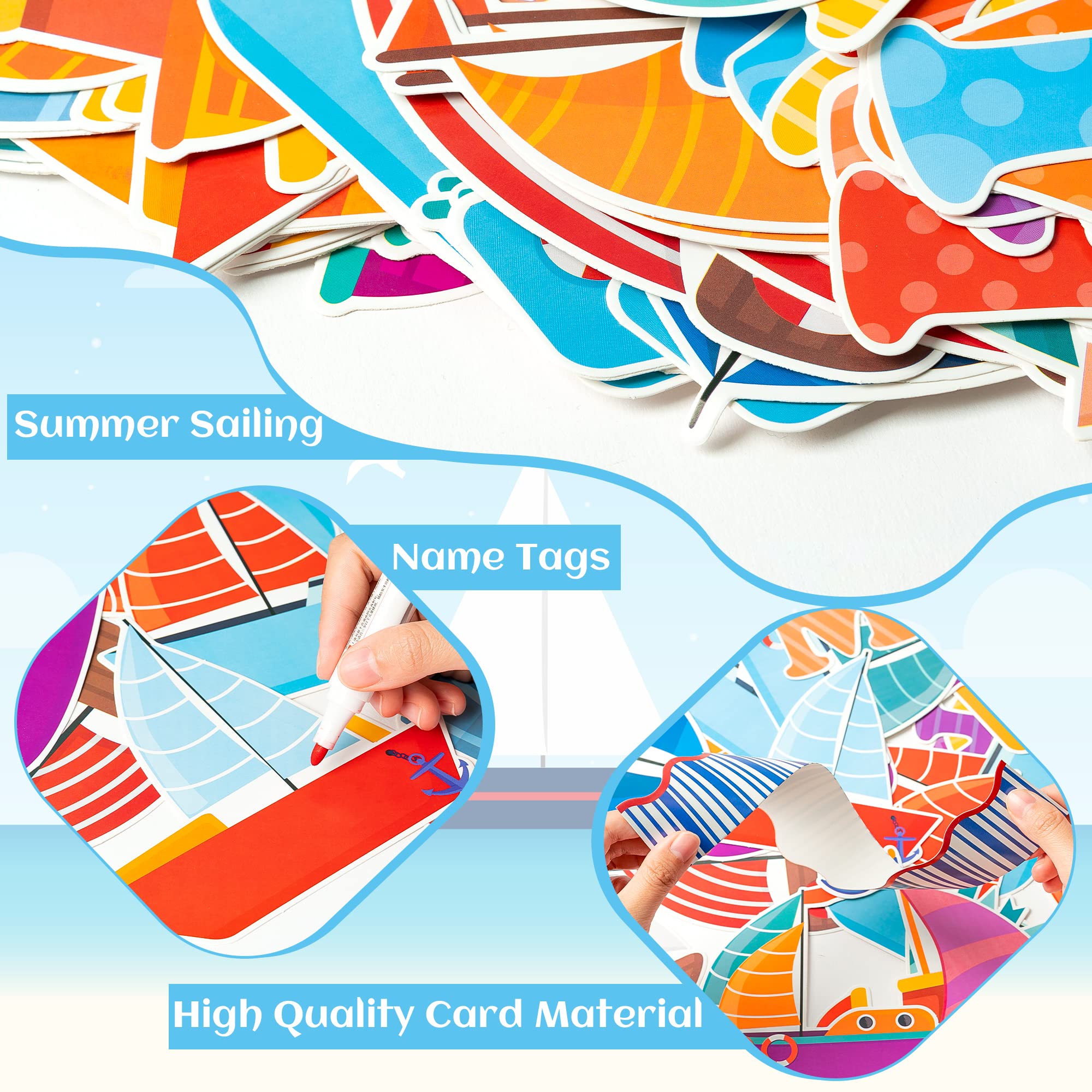Snapklik.com : AsodSway 117Pcs Sailing Into Summer Cutouts Summer ...
