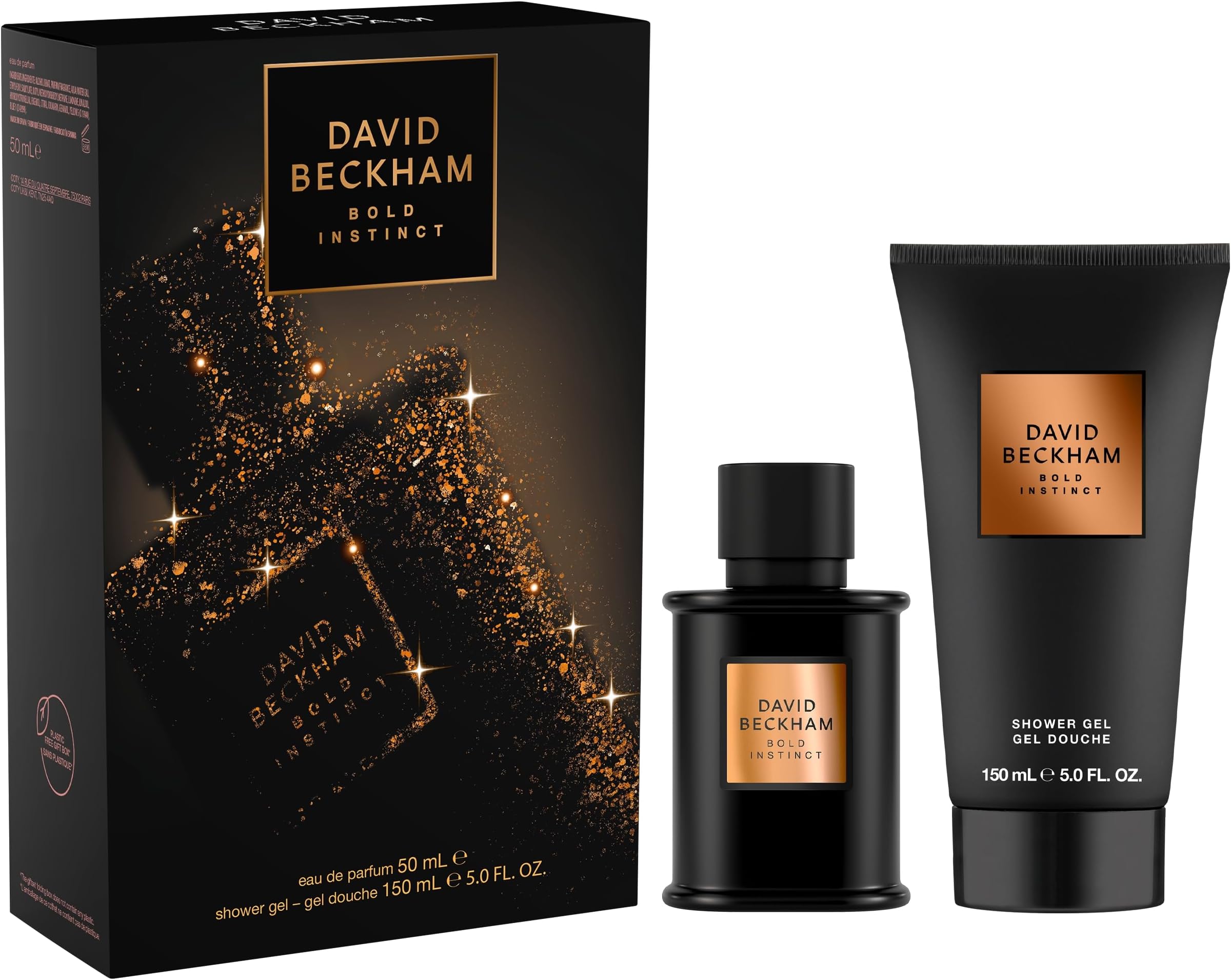 Amazon.com : David Beckham Bold Instinct Eau de Parfum + Shower Gel ...