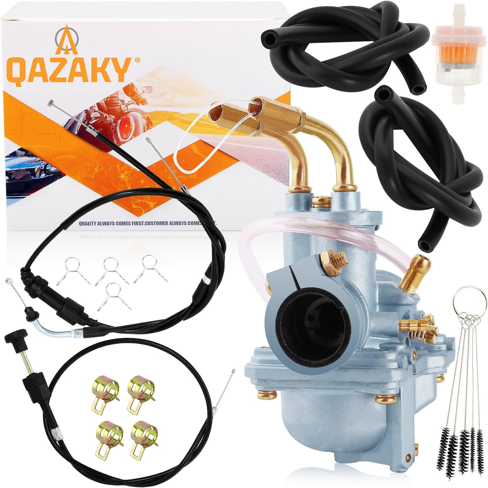 Amazon.com: QAZAKY Carburetor + Throttle Cable + Choke Cable Compatible ...