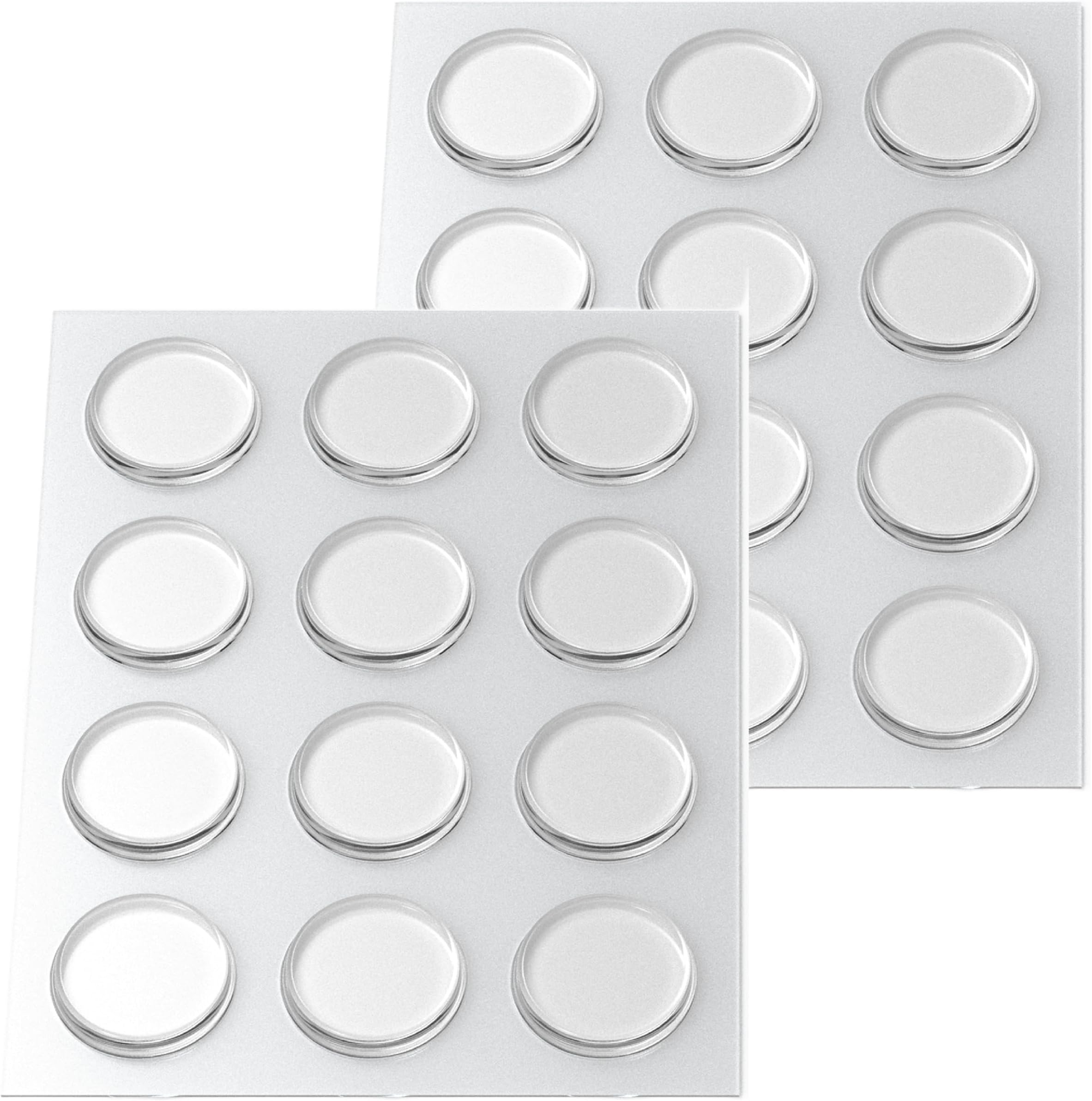 Round Clear Adhesive Bumpers Medium - Transparent Self Stick Rubber ...