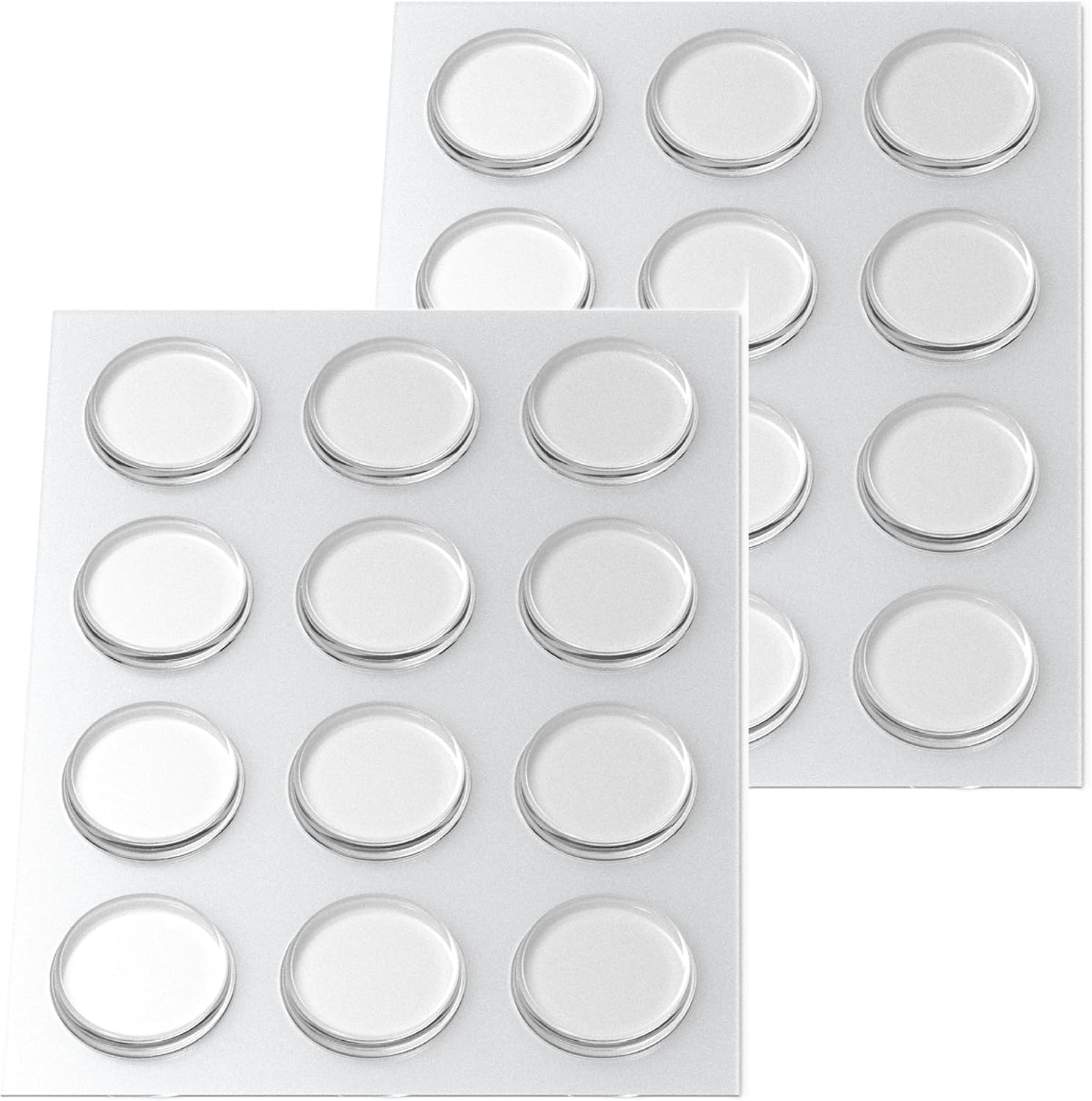 Round Clear Adhesive Bumpers Medium - Transparent Self Stick Rubber ...