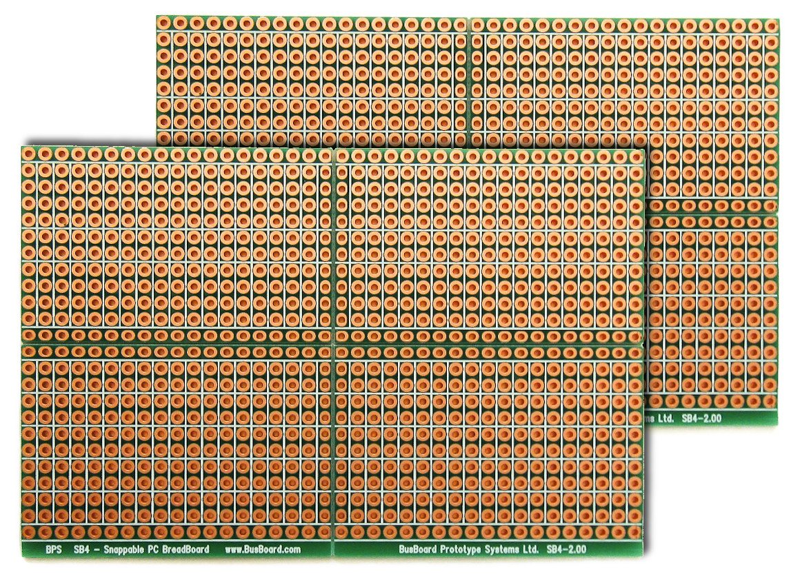 BusBoard Prototype Systems SB4 (Two Pack) Snappable PC BreadBoard ...
